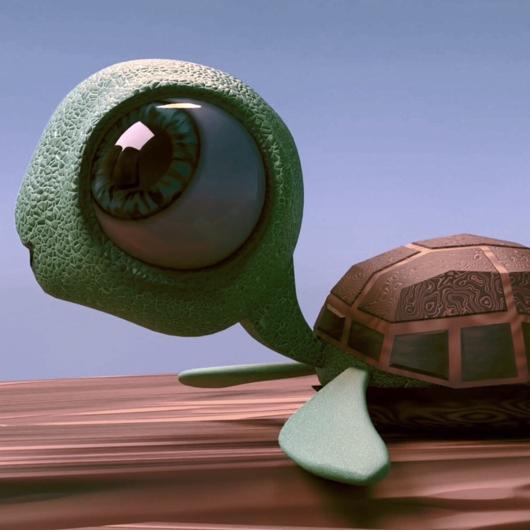 ArtStation - Baby Turtle - Process and Final Render