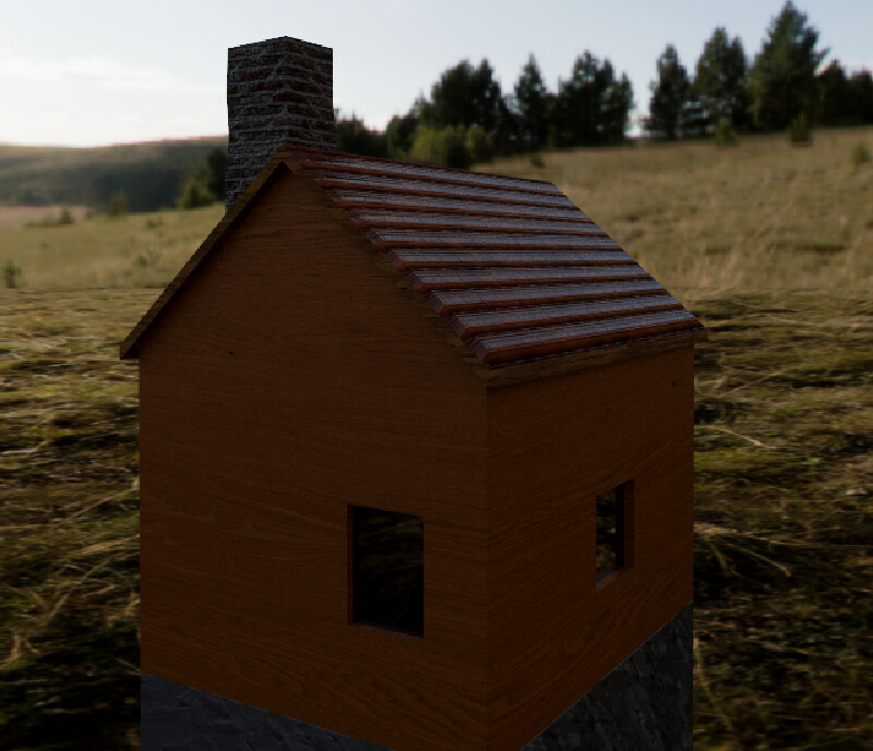 ArtStation - Basic House. Rectangle design