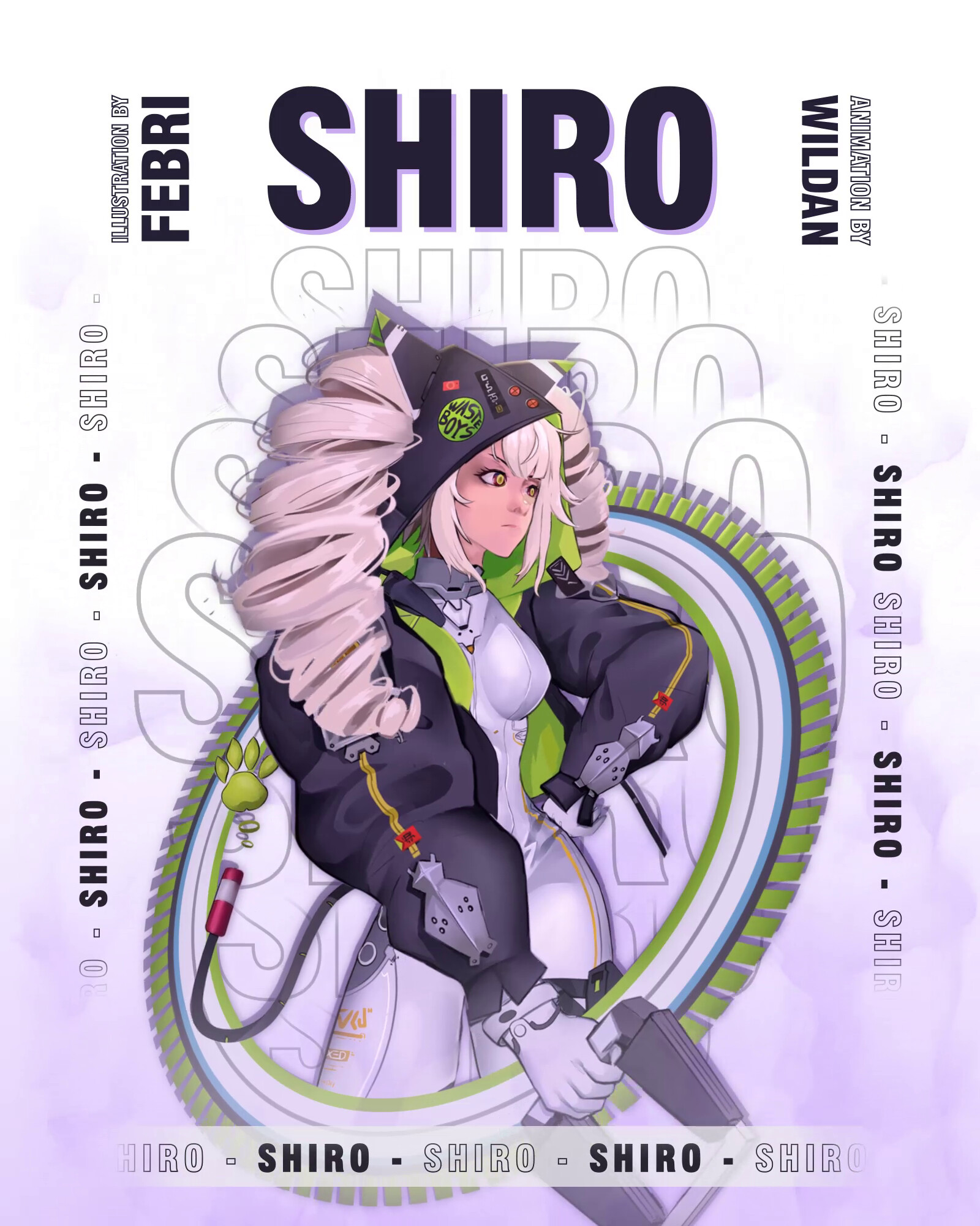 ArtStation - Live 2D Animation - Shiro Tower Of Fantasy