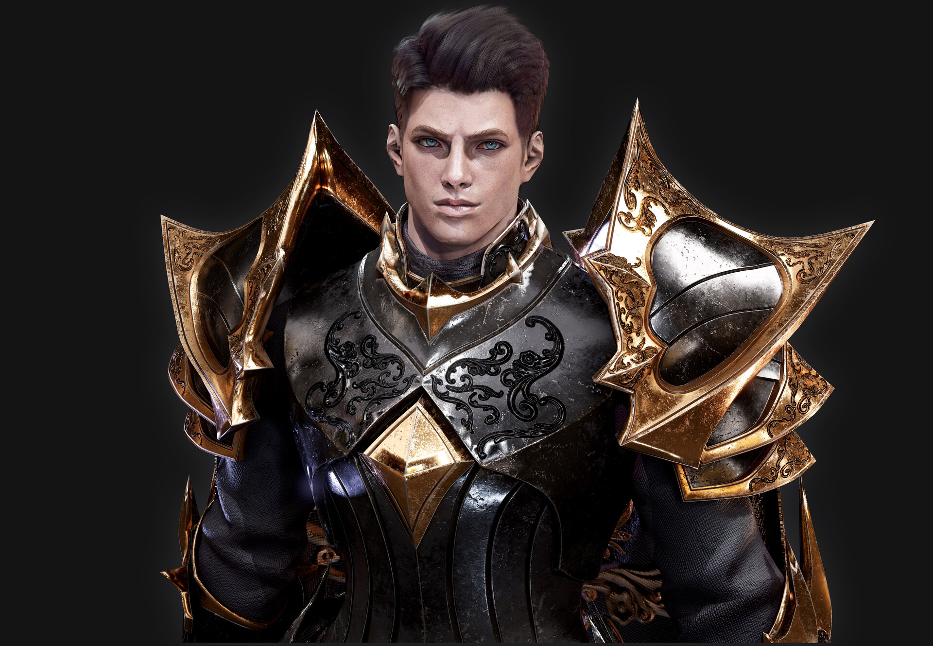 ArtStation - Fantasy Male Knight 판타지 남자 기사