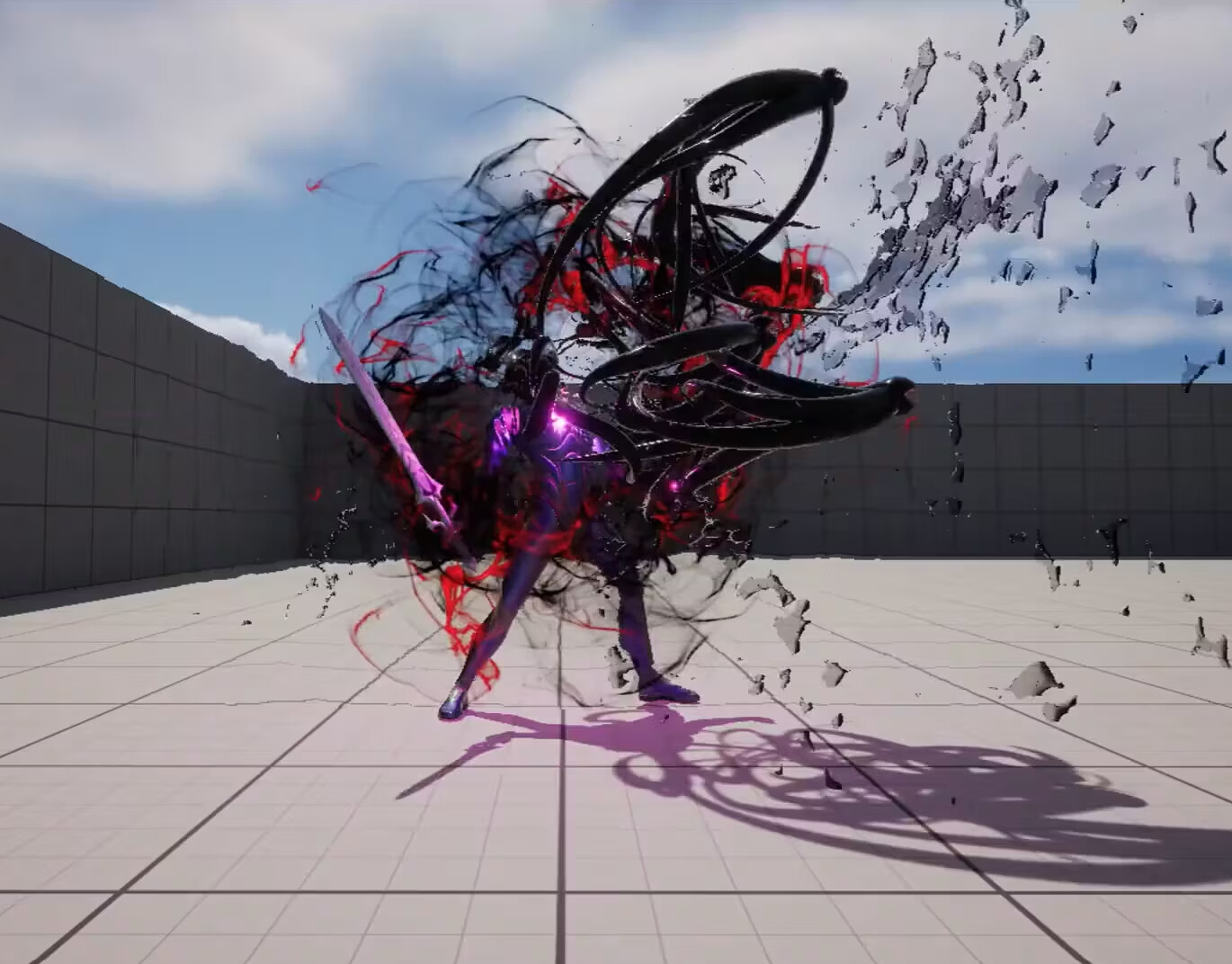 ArtStation - Summon tentacles attack VFX