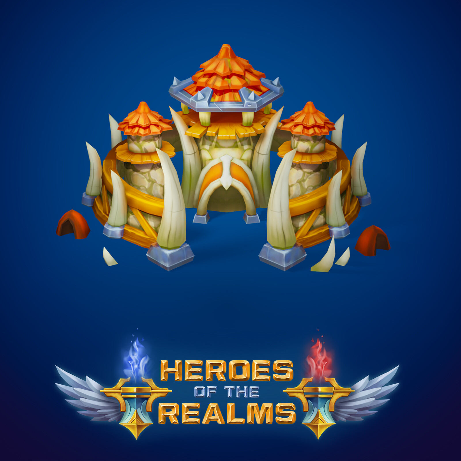 ArtStation - Orcs castle - Heroes of the Realms