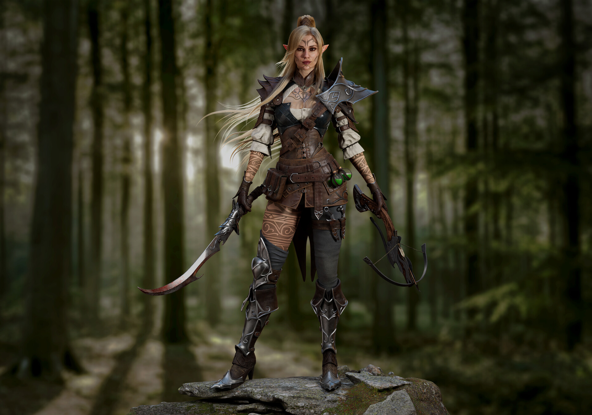 ArtStation - City Elf Lookdev Character Modeling