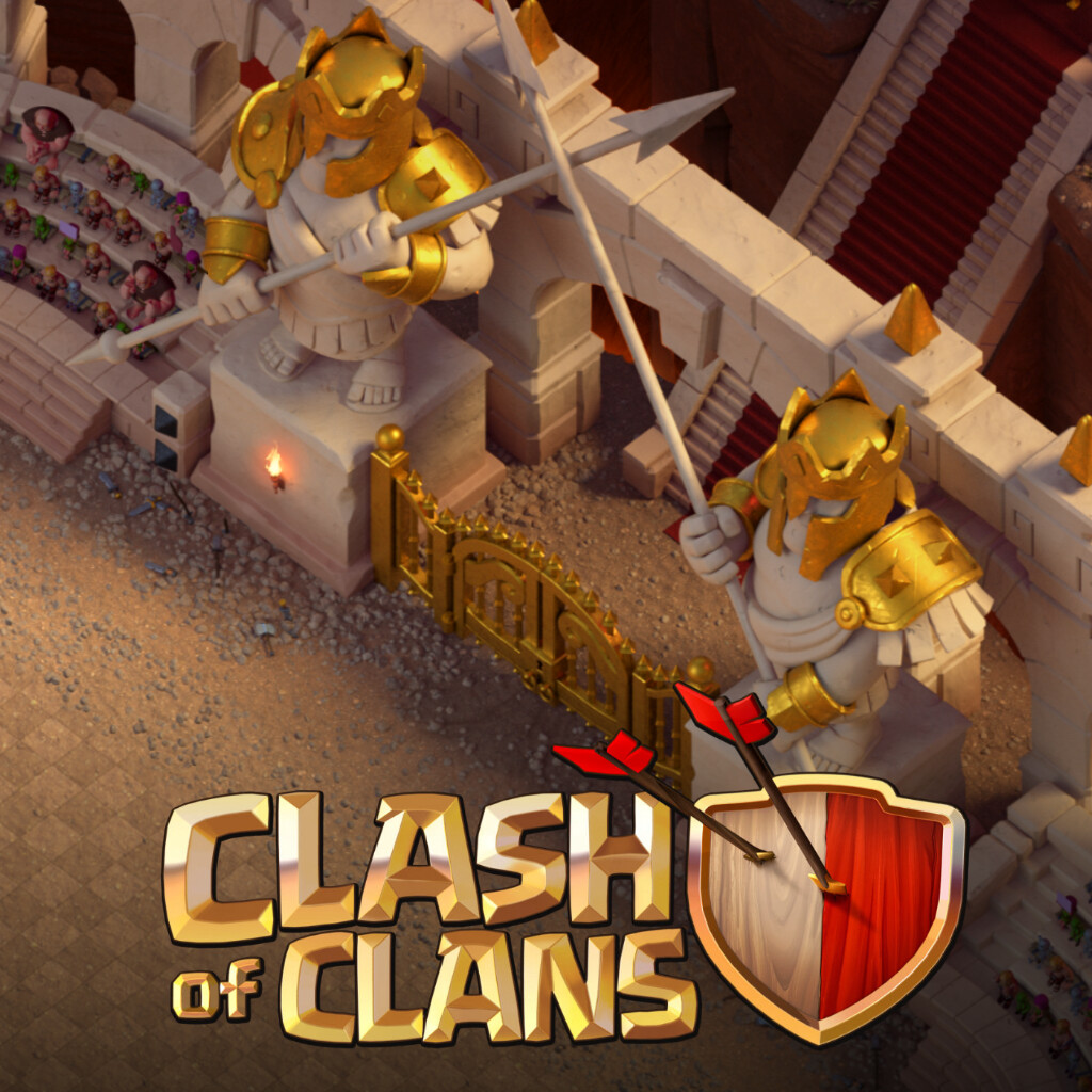 ArtStation - Clash of Clans : League Scenery