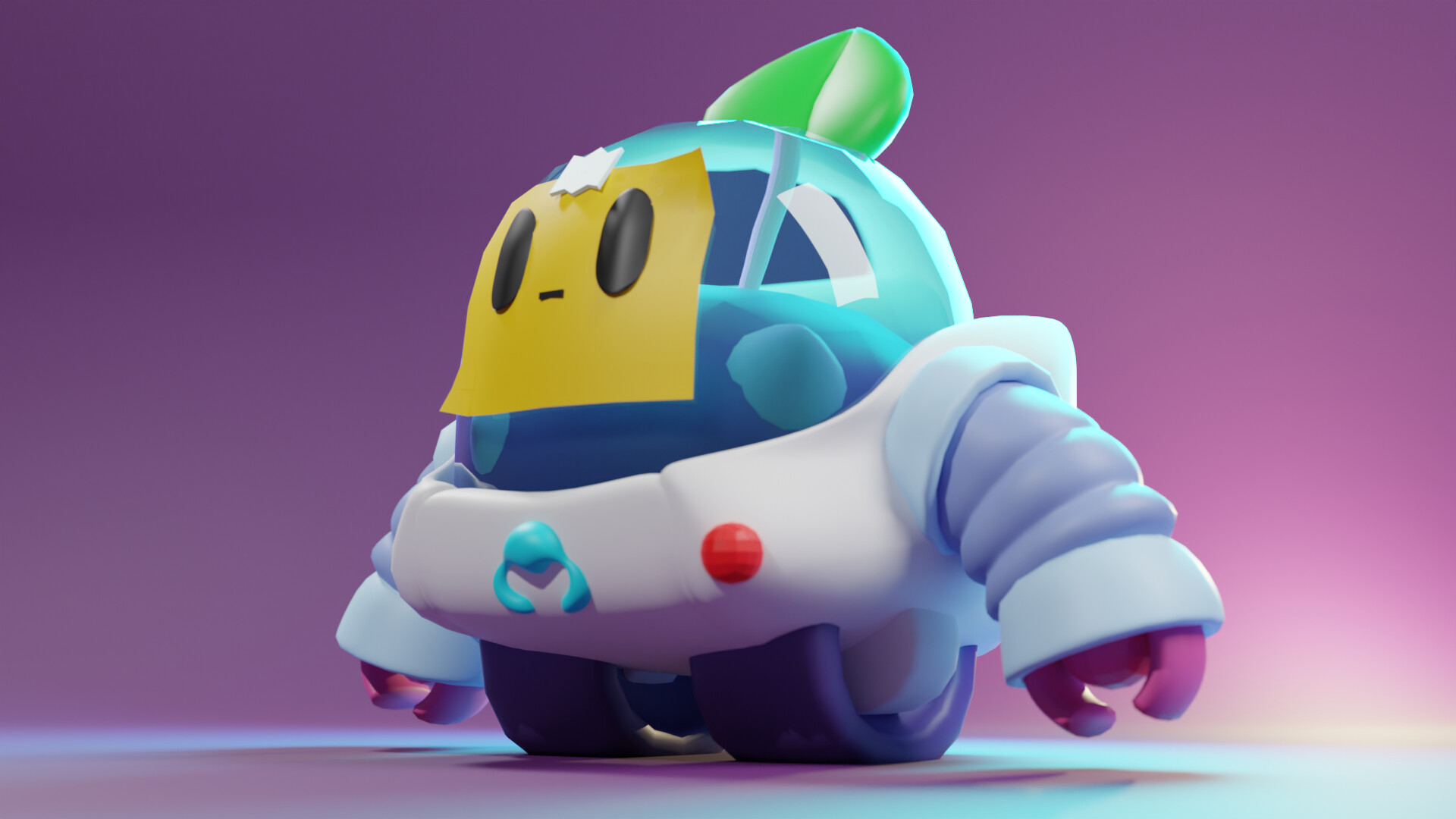 Artstation Brawl Stars Sprout 3d