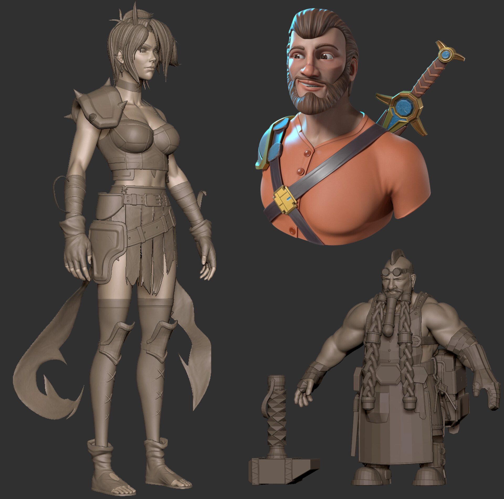ArtStation - 3D Character Studies and WIPS