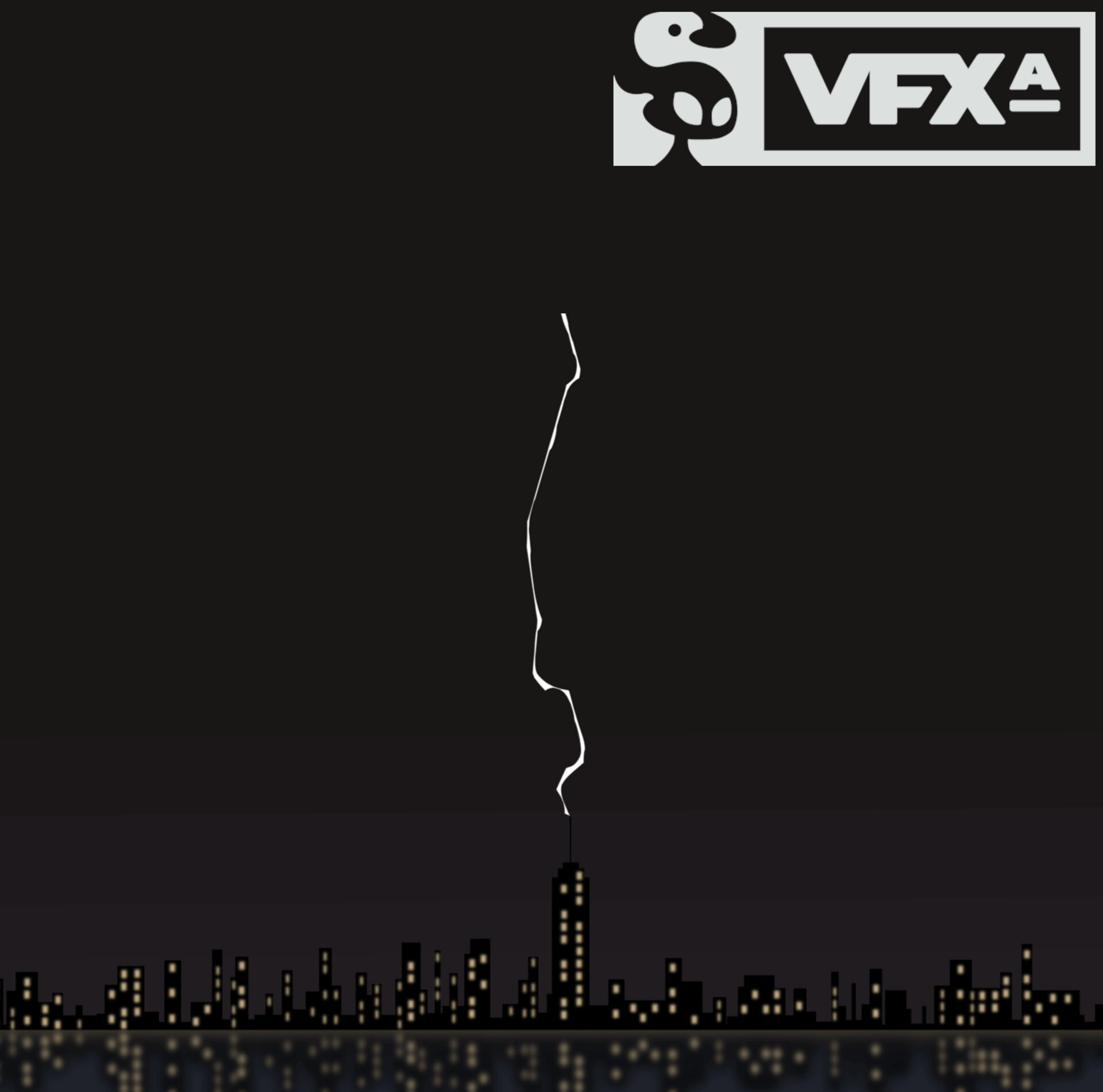 ArtStation - Lightning City - 2D FX