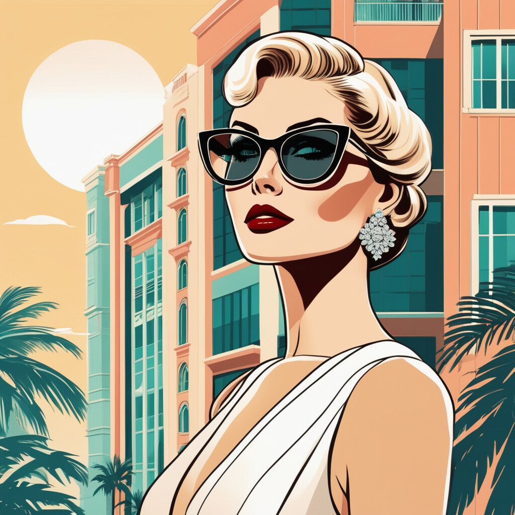 ArtStation - 60s Retro Beauty