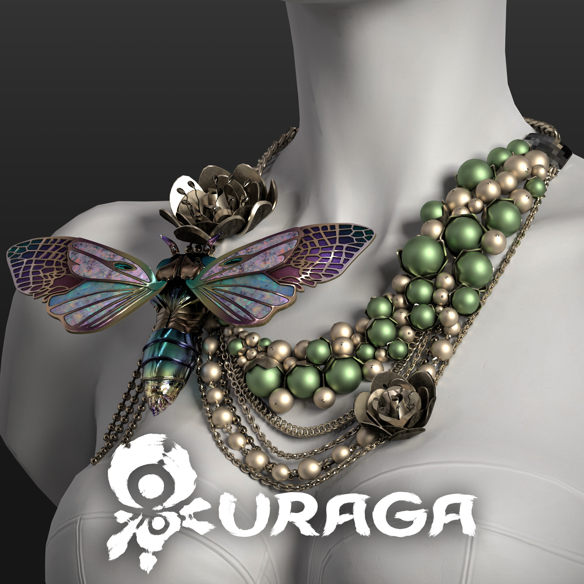 ArtStation - URAGA - Jewelry Necklace