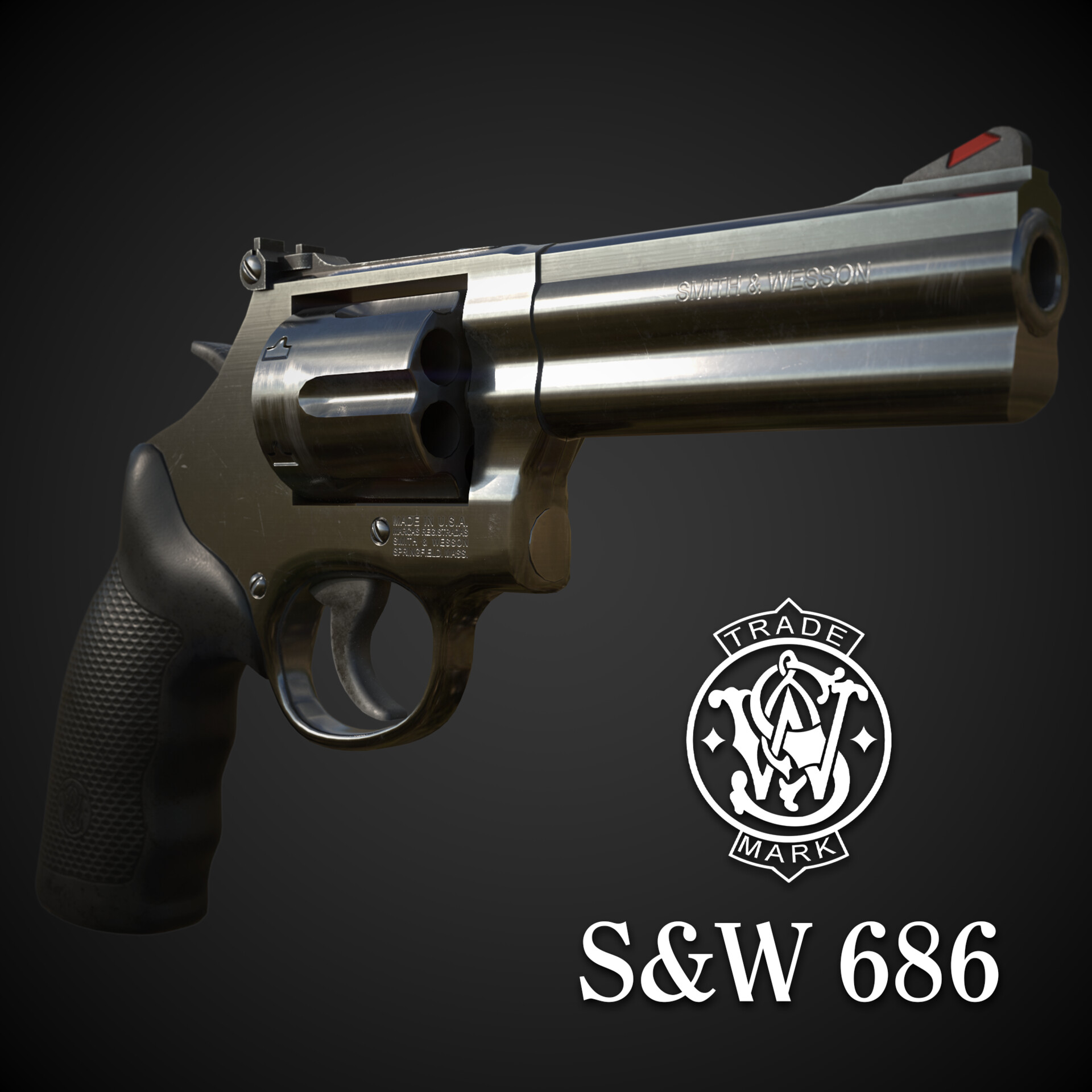 ArtStation - Smith & Wesson 686