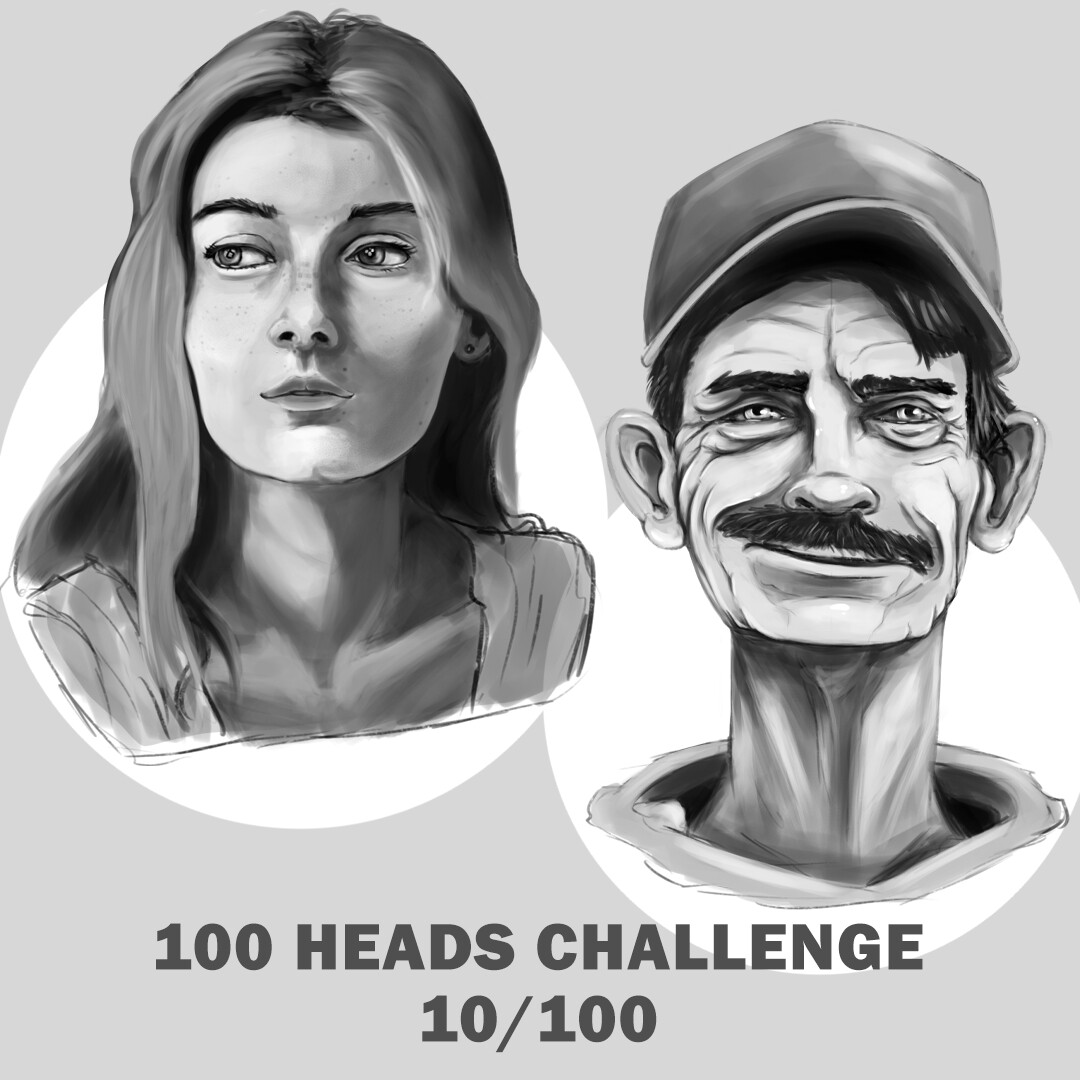 ArtStation - Portraits Study - 100 Heads Challenge