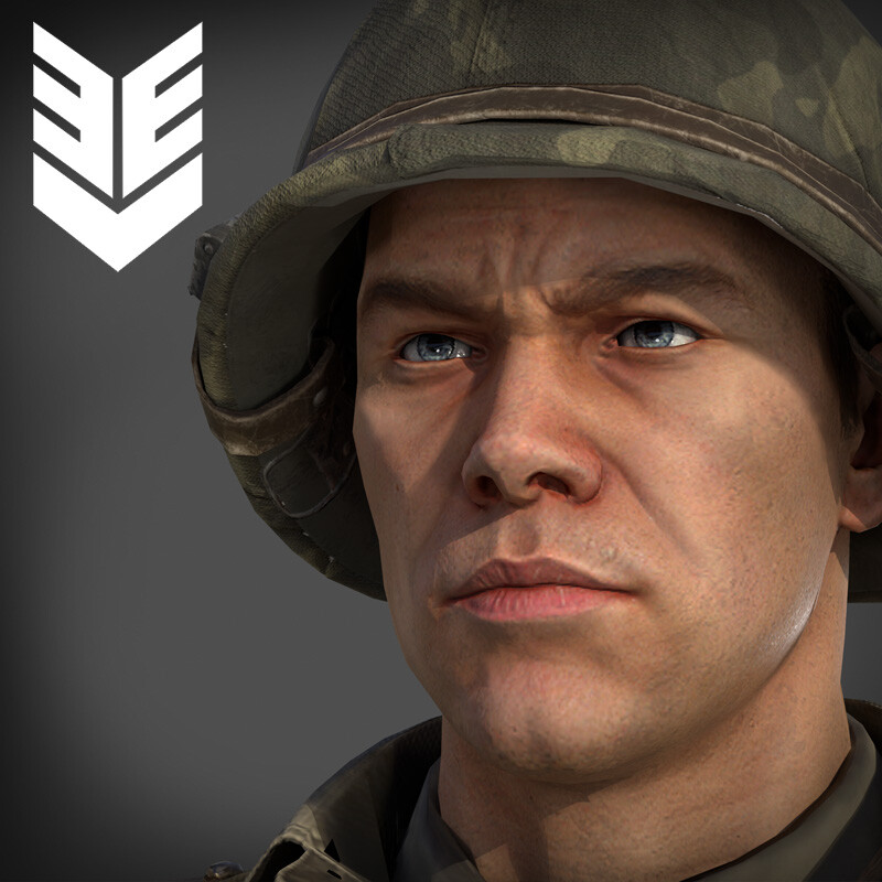 ArtStation - G.I. - US WW2 Soldier