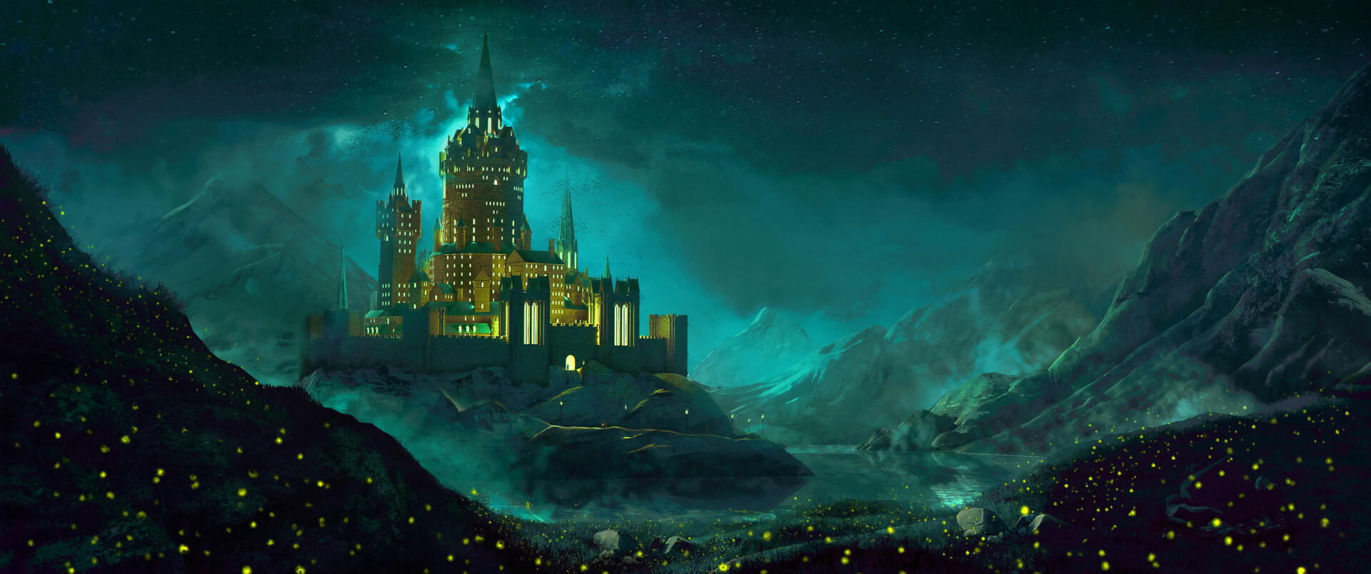 ArtStation - Castle at Night