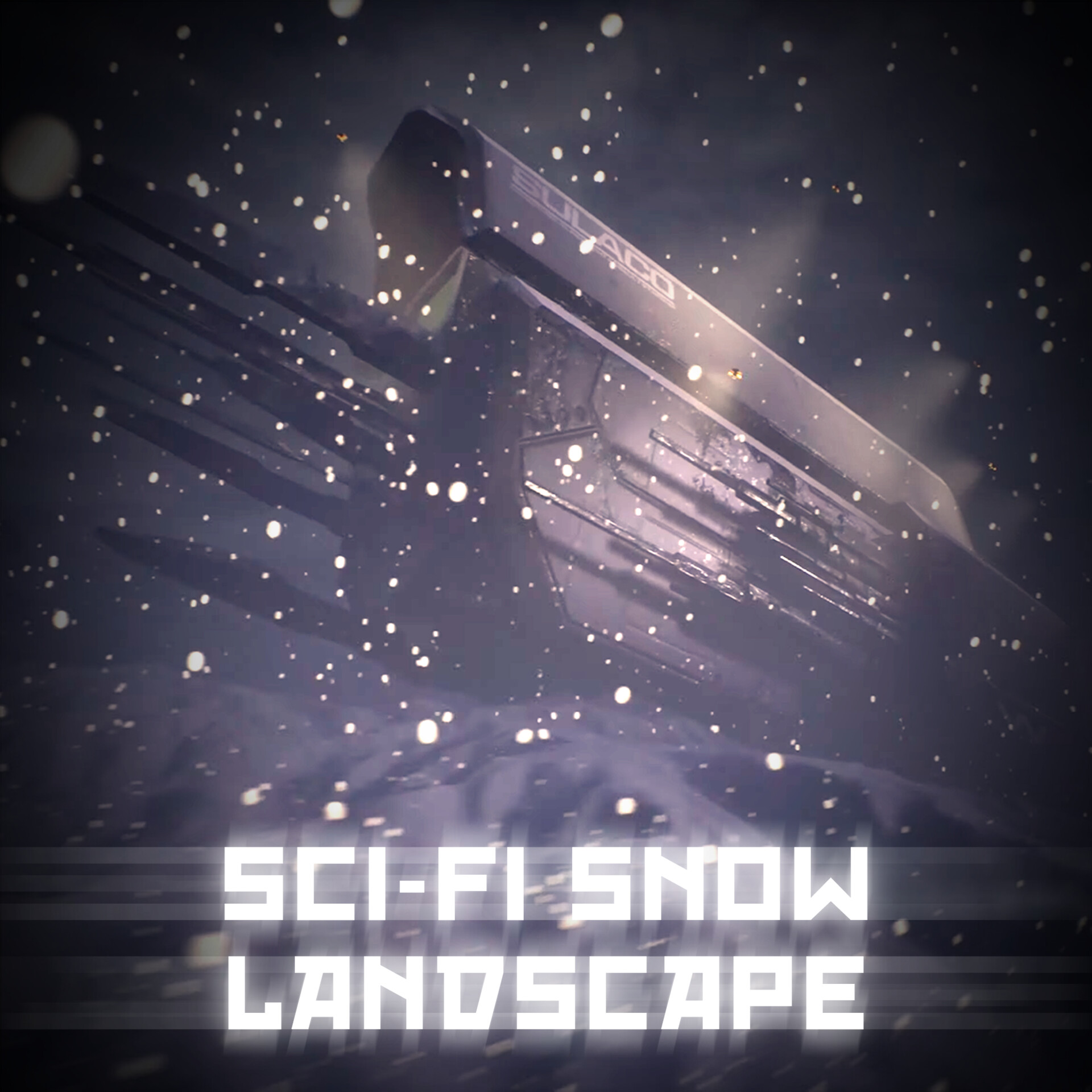 ArtStation - Sci-Fi snow landscape