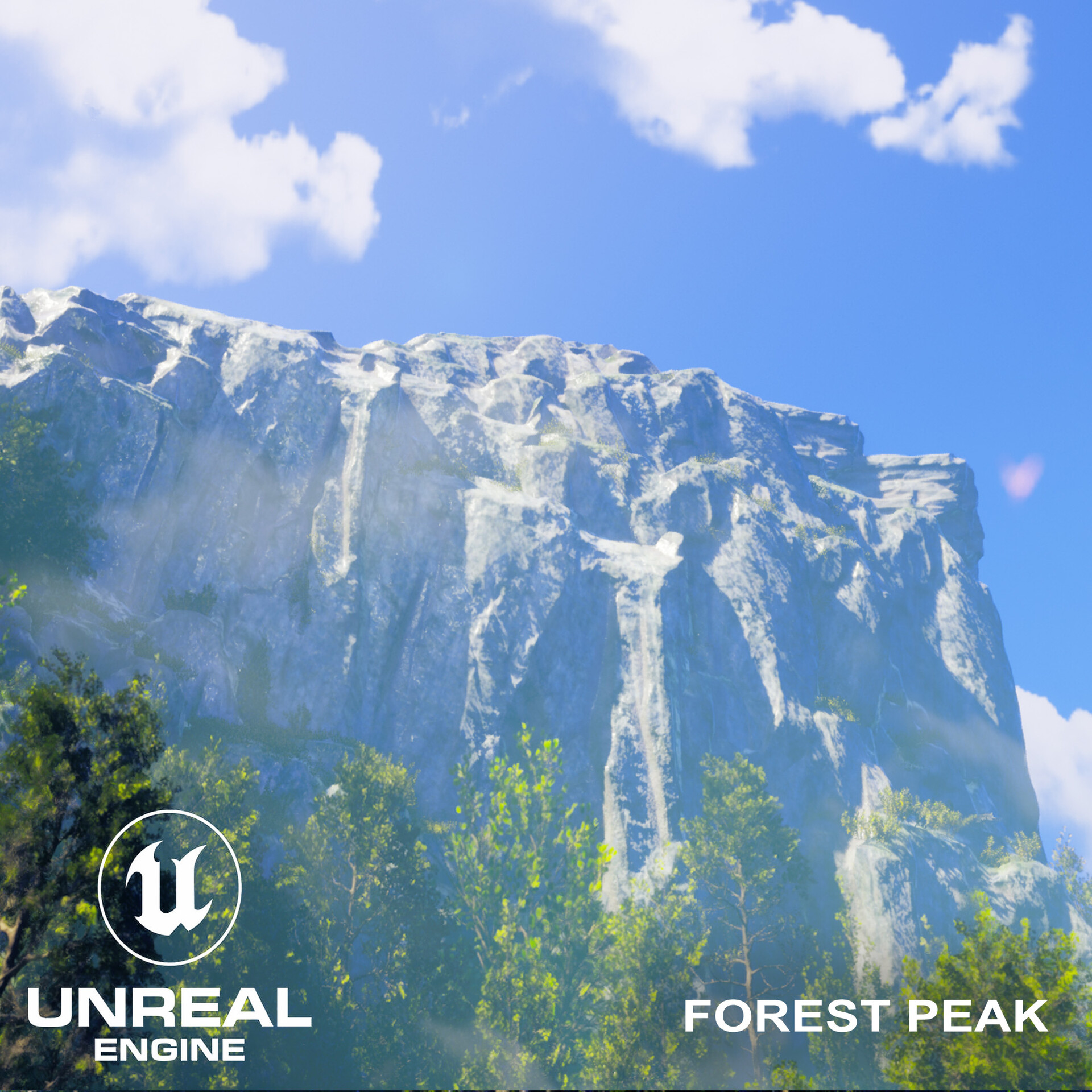 ArtStation - Unreal Engine - Forest Peak (Prefab cliff showcase)