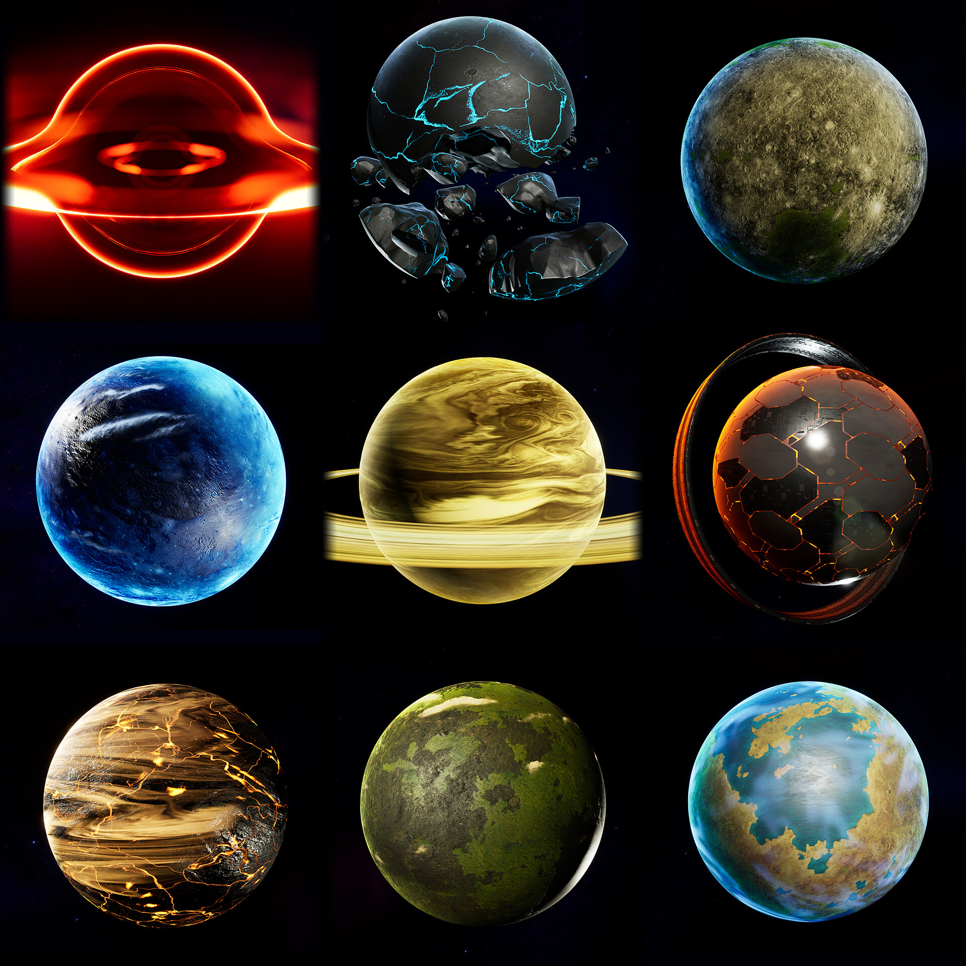 ArtStation - Sci-Fi Planets Pack vol. 2
