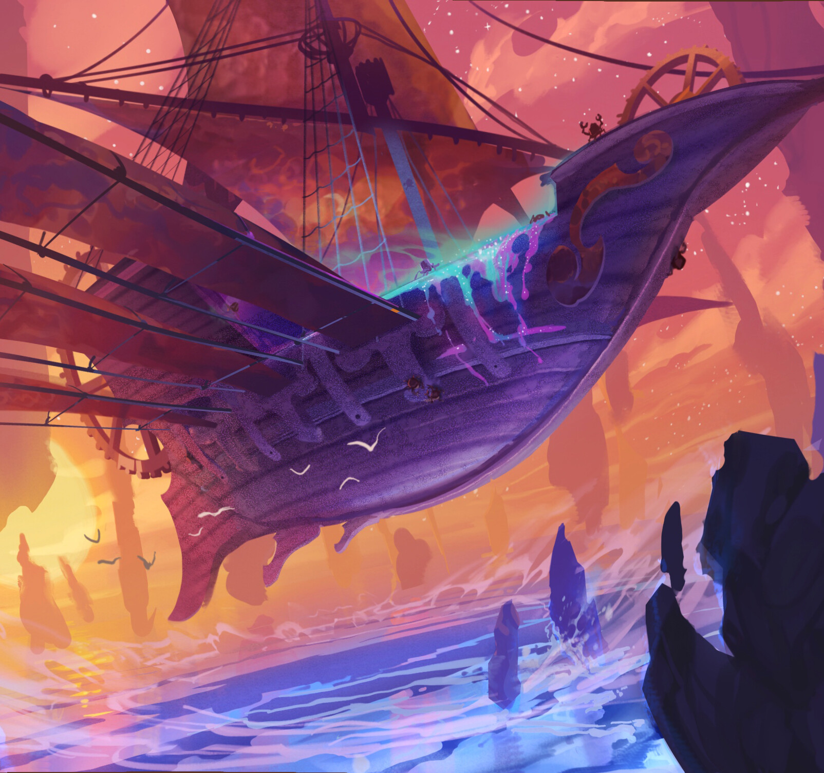 ArtStation - Albyon Absey's Astral Pirate Cove