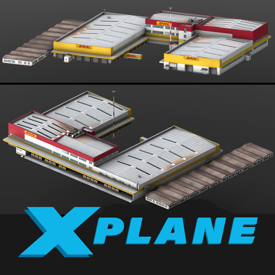 ArtStation - Buildings for Flight Simulator XPlane