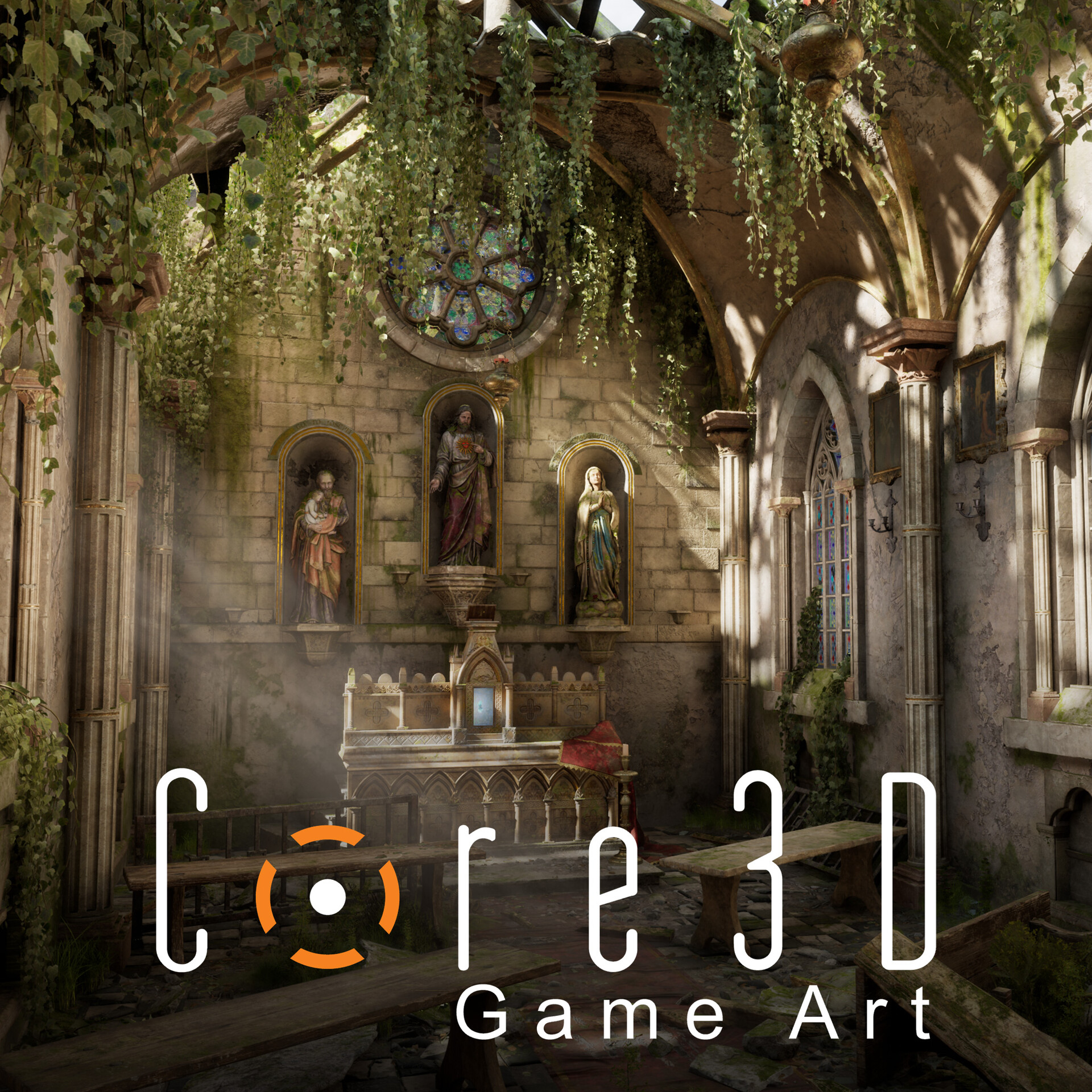 ArtStation - Abandoned Chapel Environment - Interior