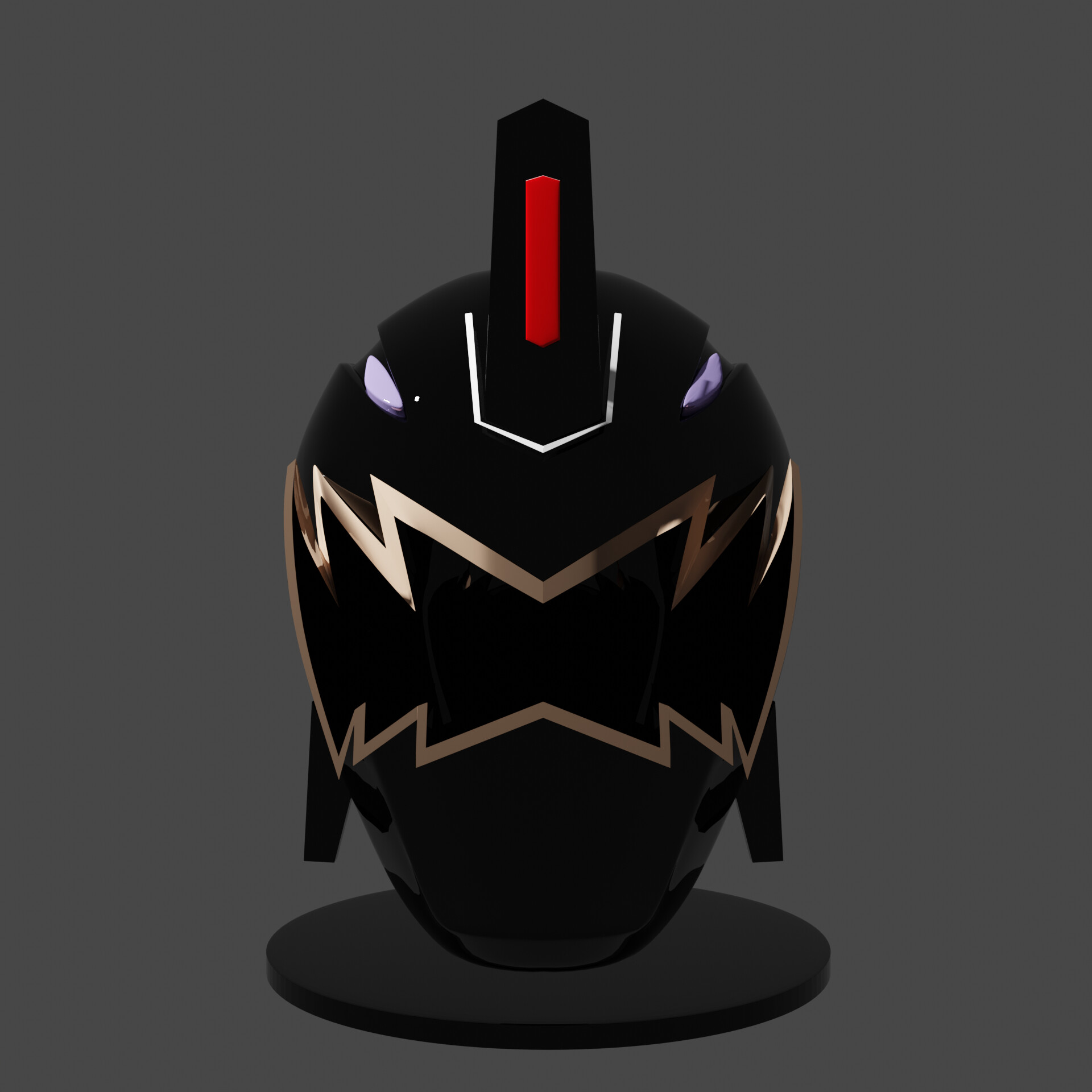 ArtStation - Helmet Black Power Ranger Dino Thunder