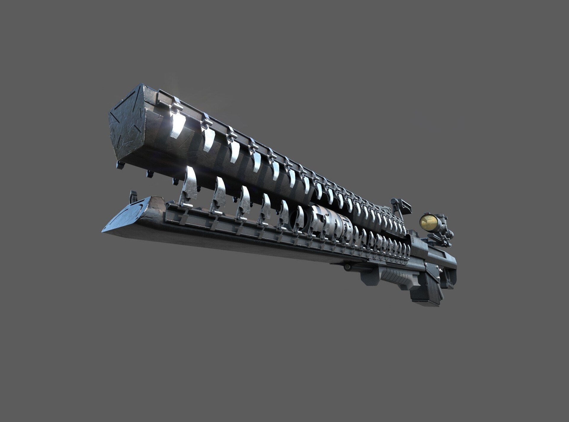 ArtStation - Electromagnetic Rail Sniper Gun