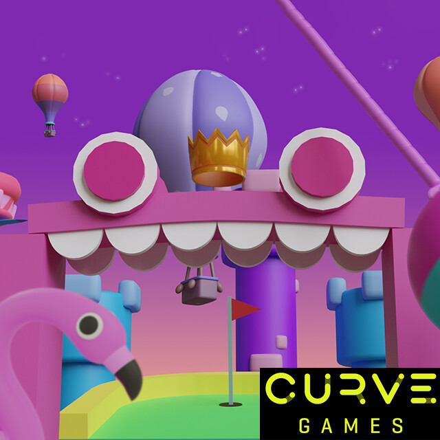 ArtStation - Golf Gang level design inspired by Fall Guys