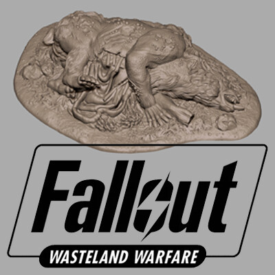ArtStation - Fallout: Wasteland Warfare - Dead Wildlife - Yaoguai Corpse