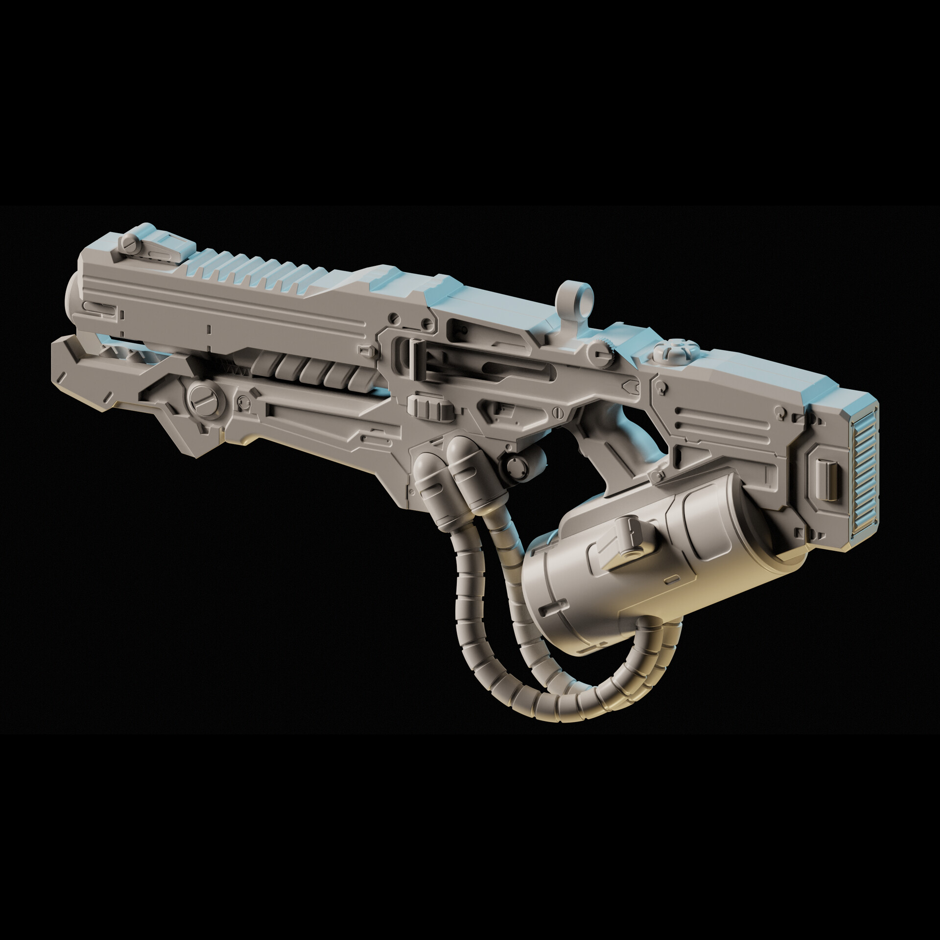 ArtStation - Sci-Fi Rifle (WIP)