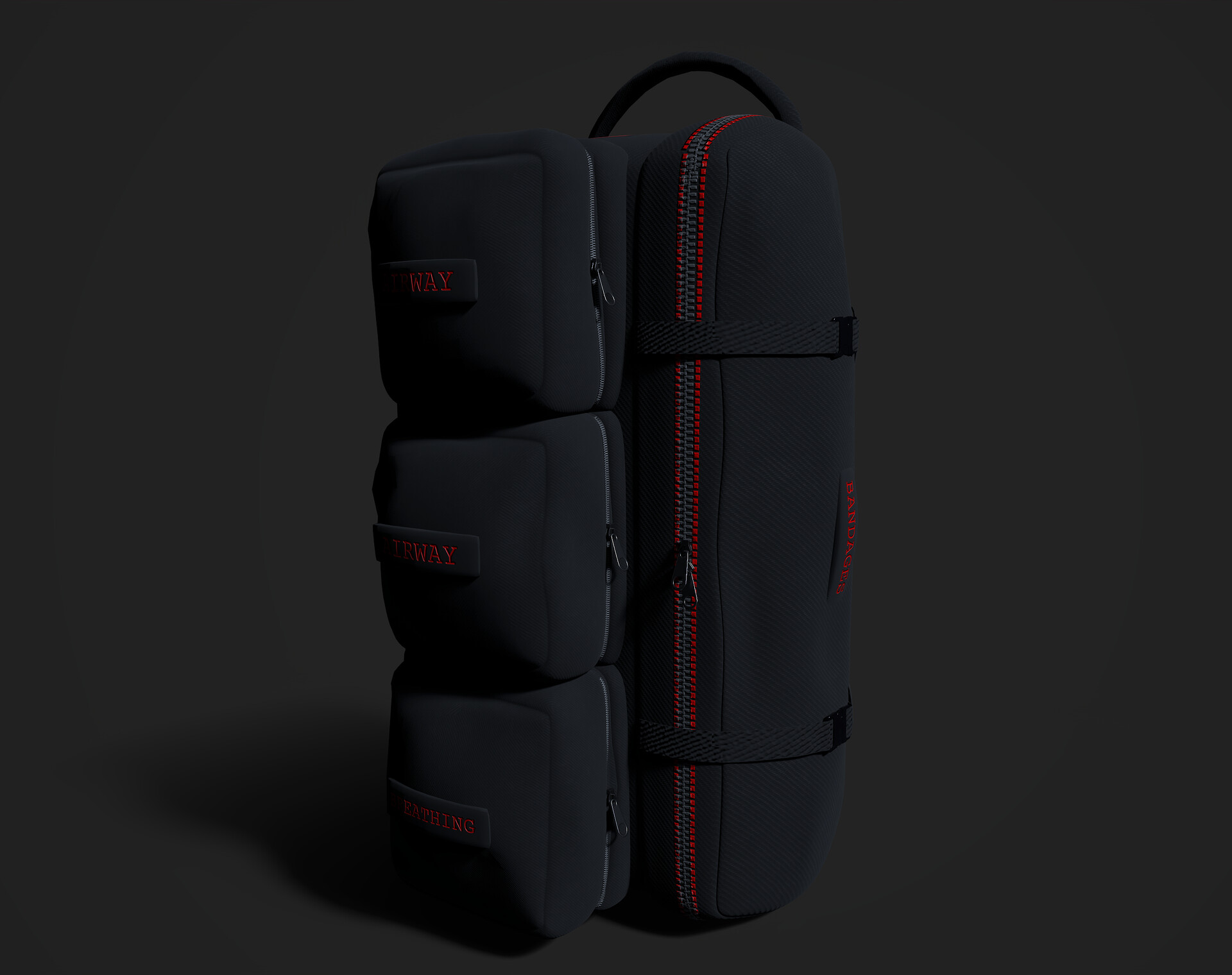 ArtStation - 3d Black Backpack
