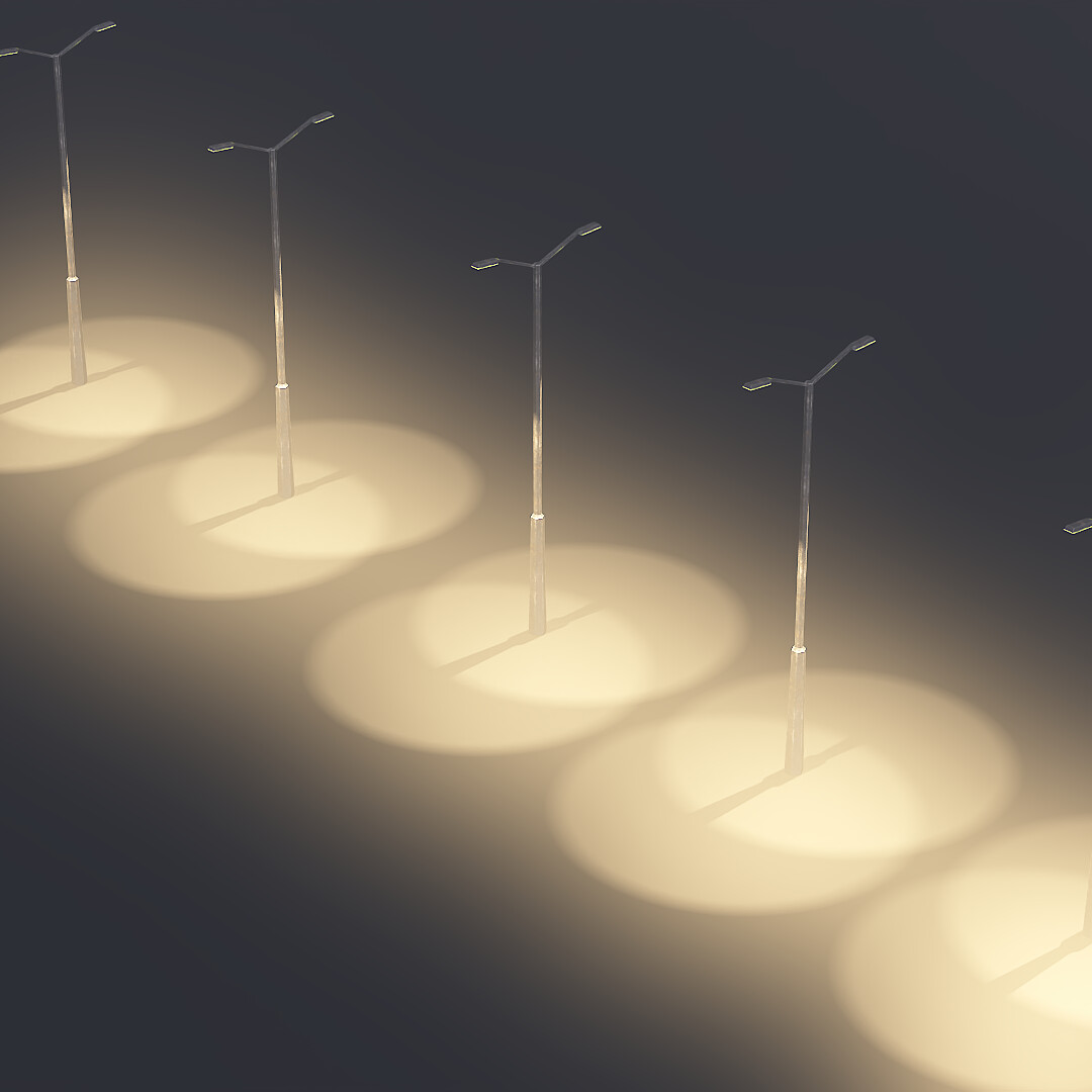 ArtStation - Lamp post. Game Ready