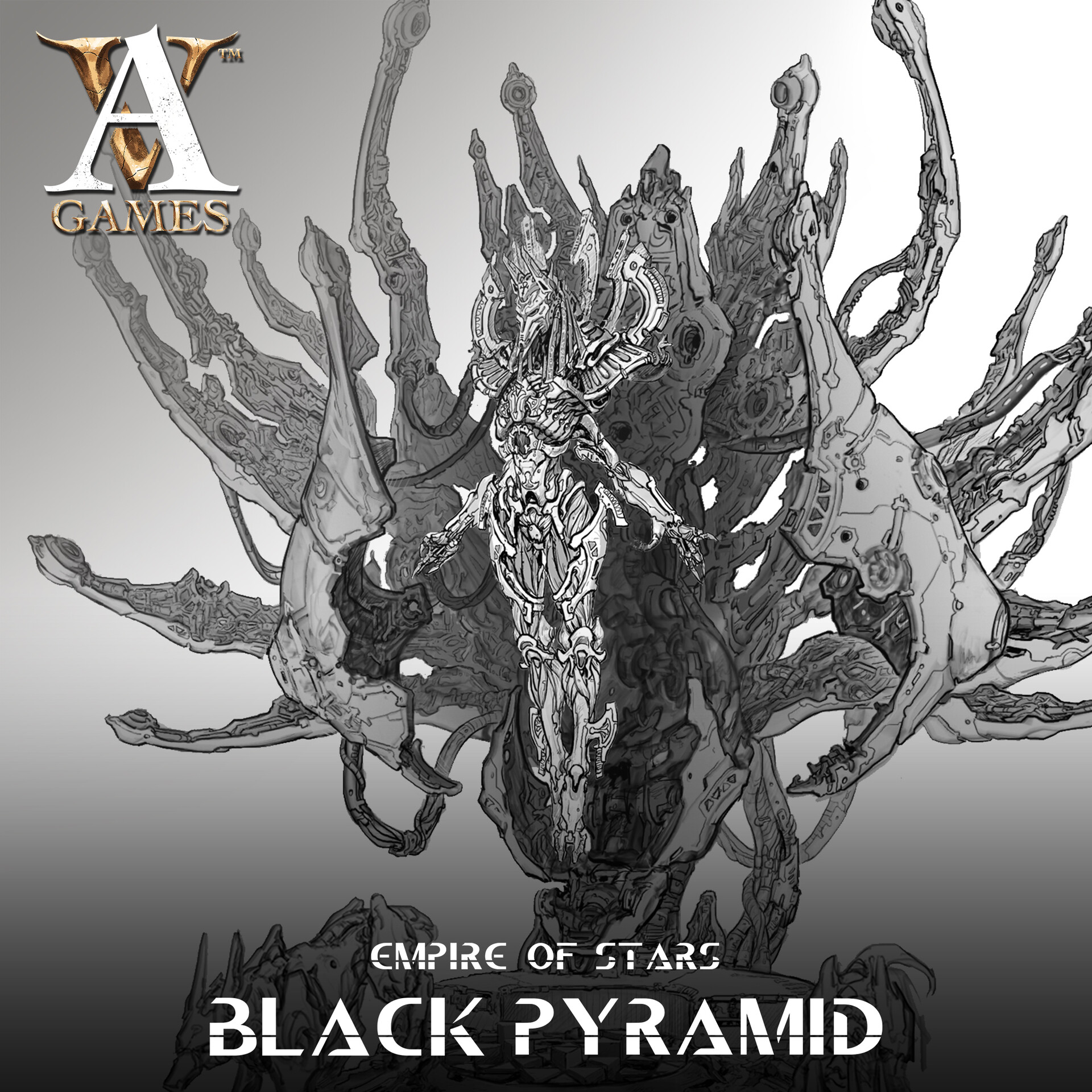 ArtStation - Empire of Stars - Black Pyramid unit concepts
