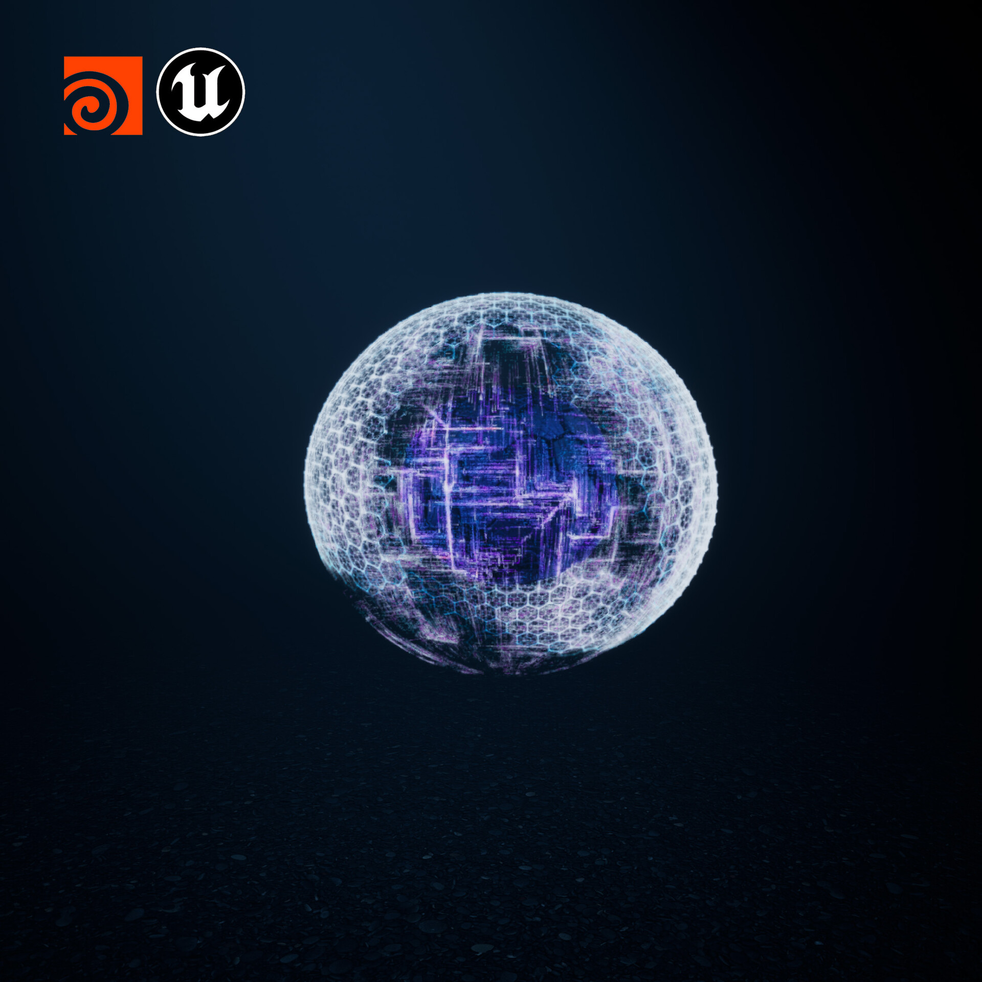 ArtStation - Sci-Fi sphere effect (Unreal Engine and Houdini VEX)