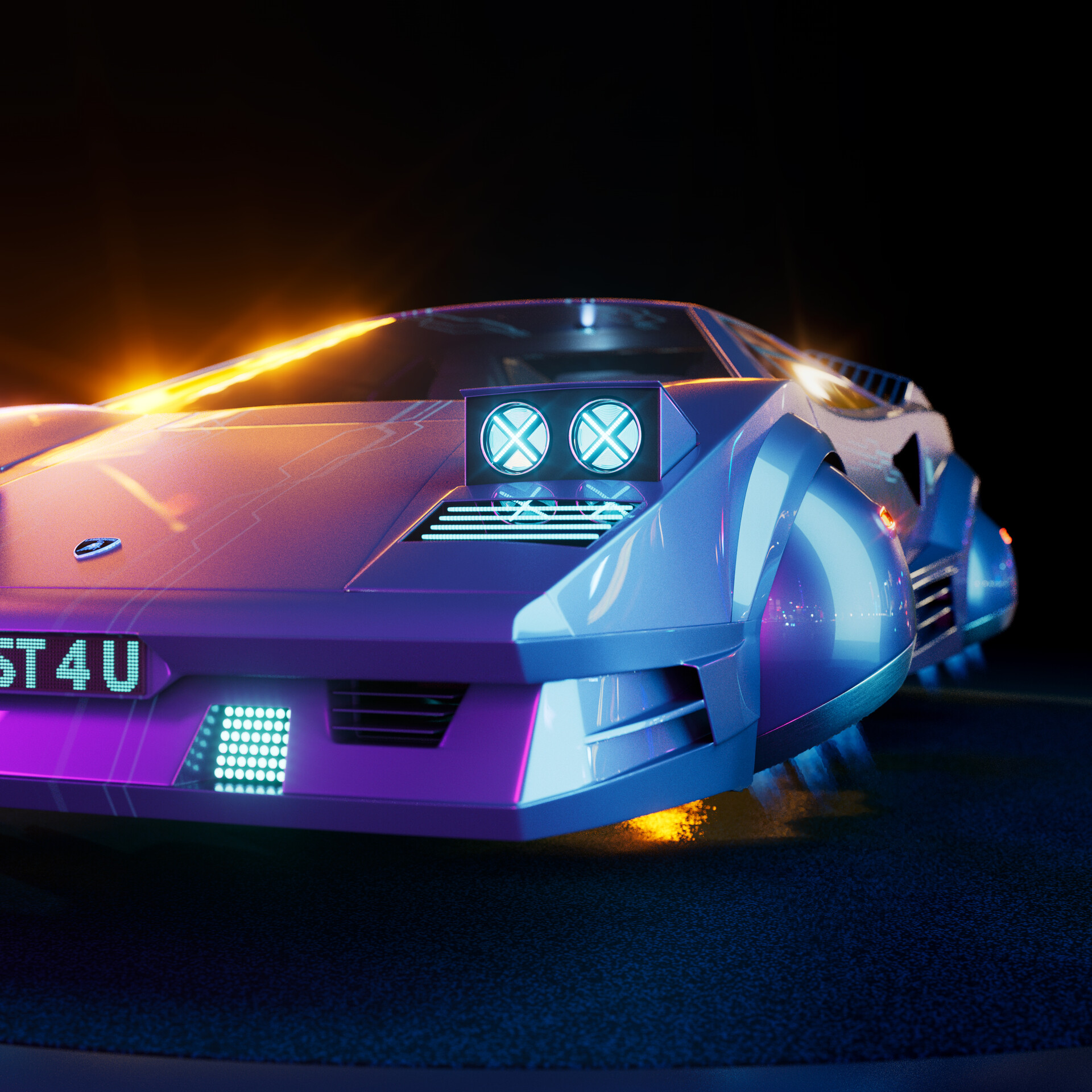 ArtStation - Cyberpunk Lamborghini