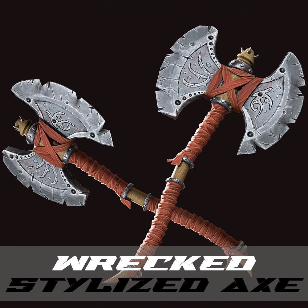 ArtStation - Wrecked Stylized Axe