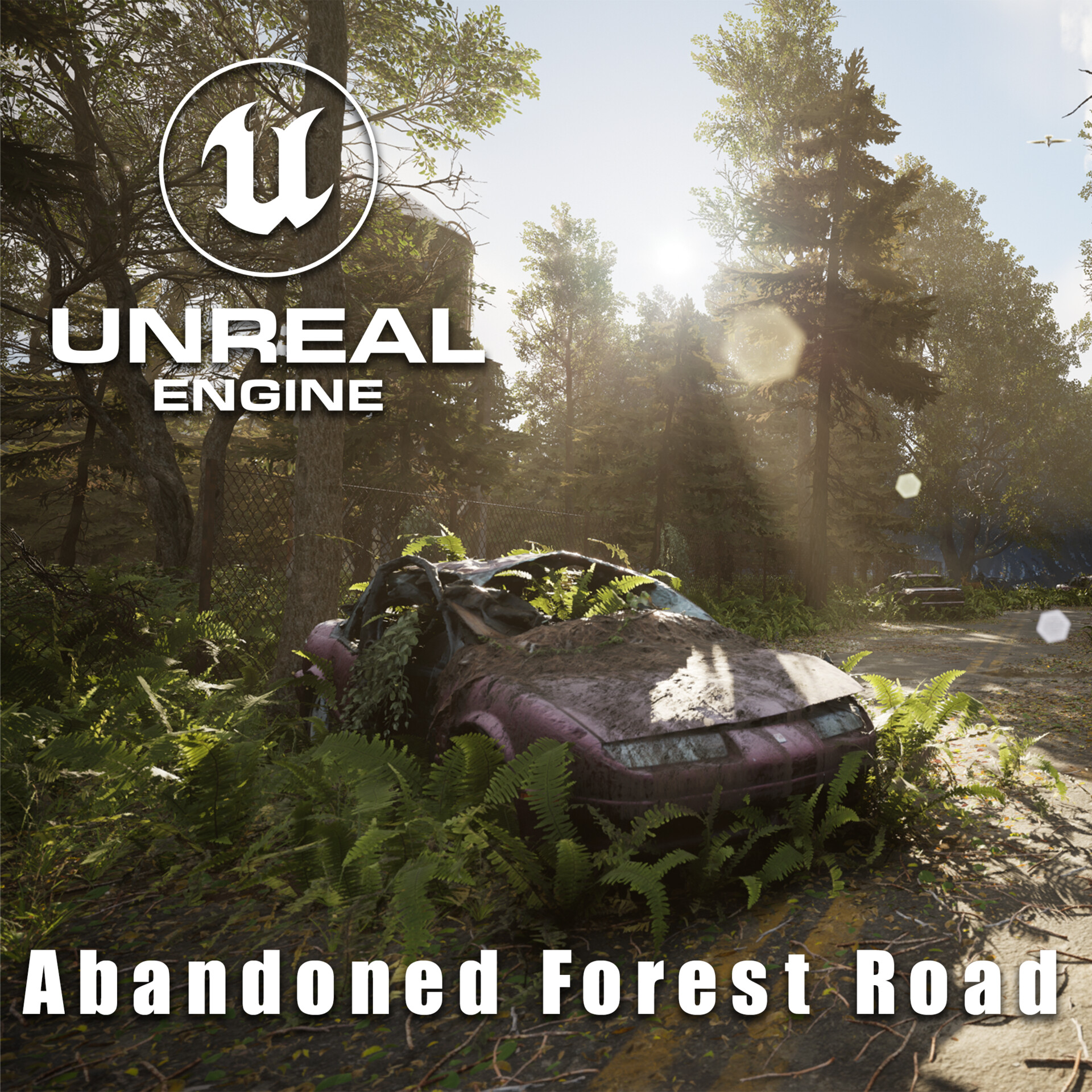 ArtStation - Abandoned Forest Road Environment | Unreal Engine 5