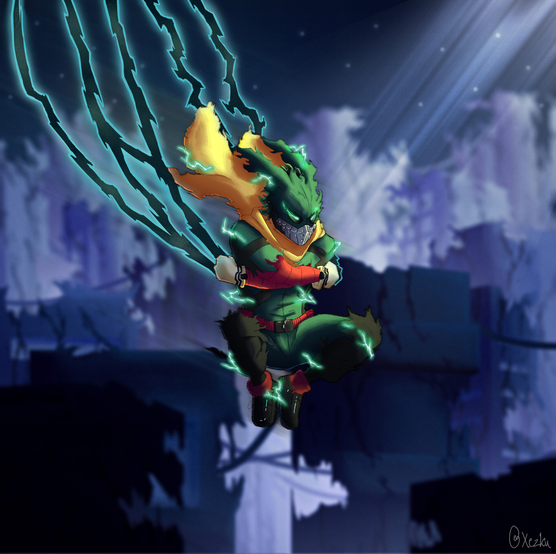 ArtStation - Black Deku ~ My Hero Academia