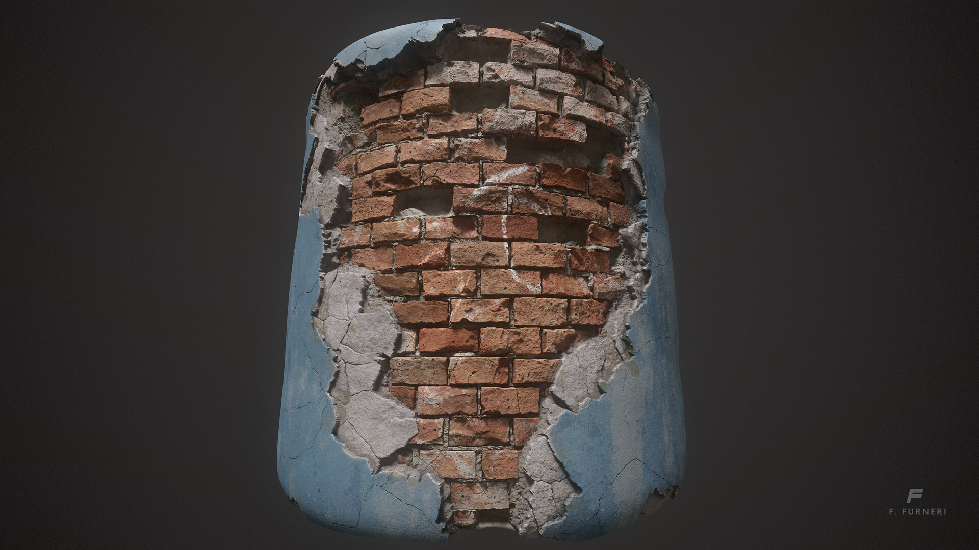 ArtStation - Cracked Wall and Bricks | 100% Substance Designer