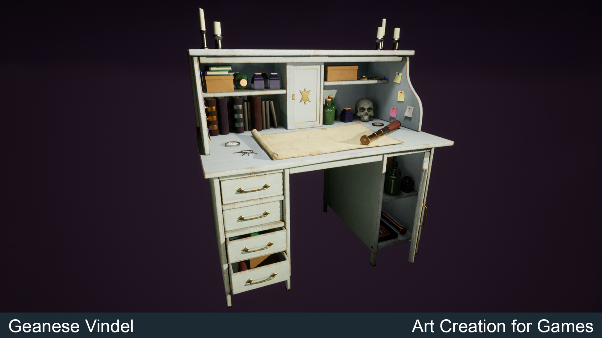 ArtStation - Adventurer's Desk