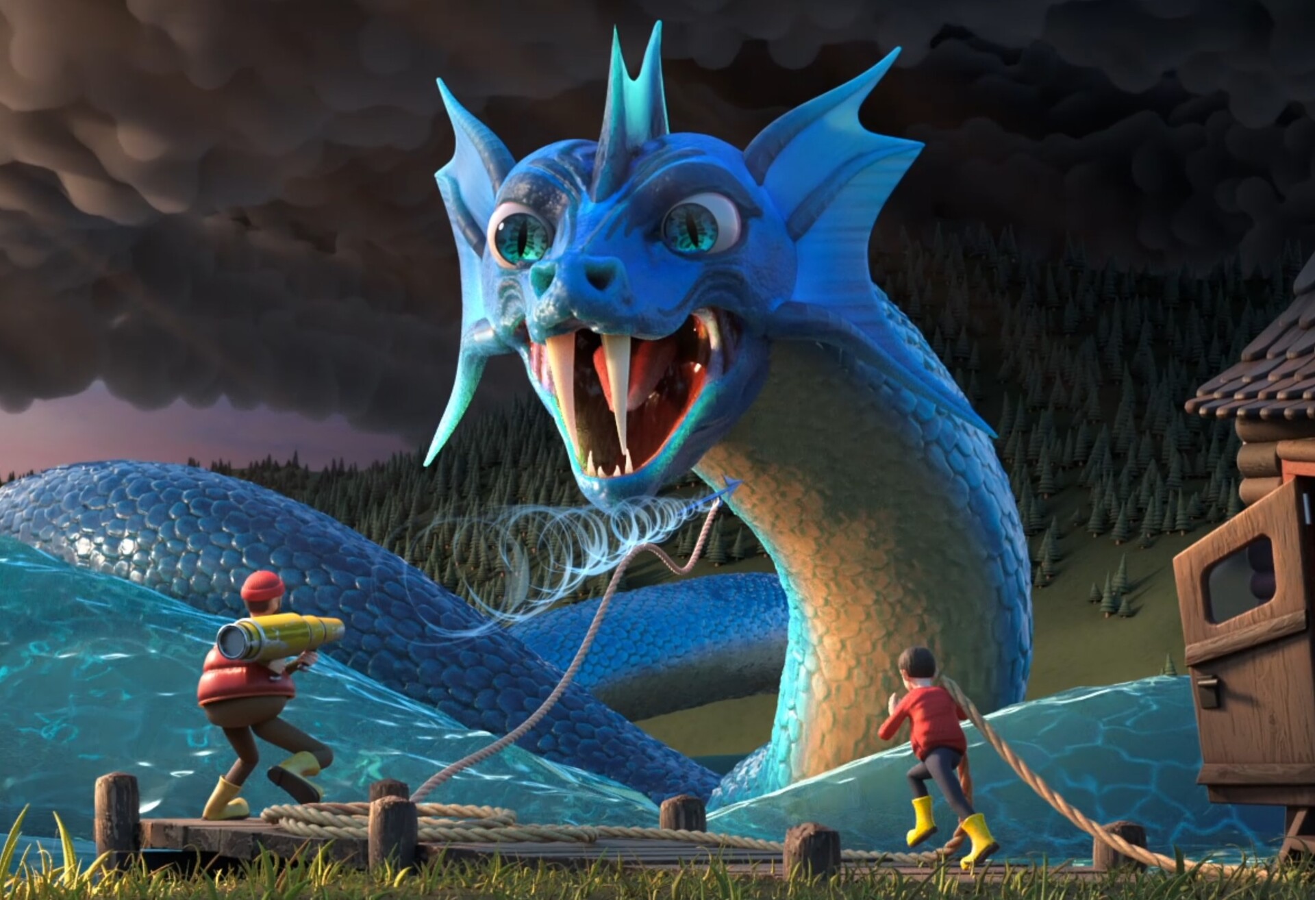 ArtStation - Boss Fight - Lake Monster