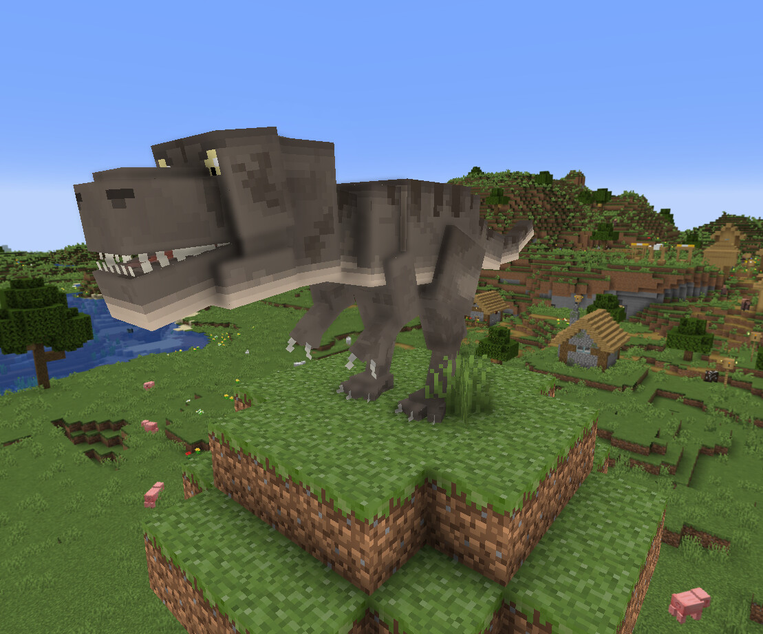ArtStation - Minecraft T Rex