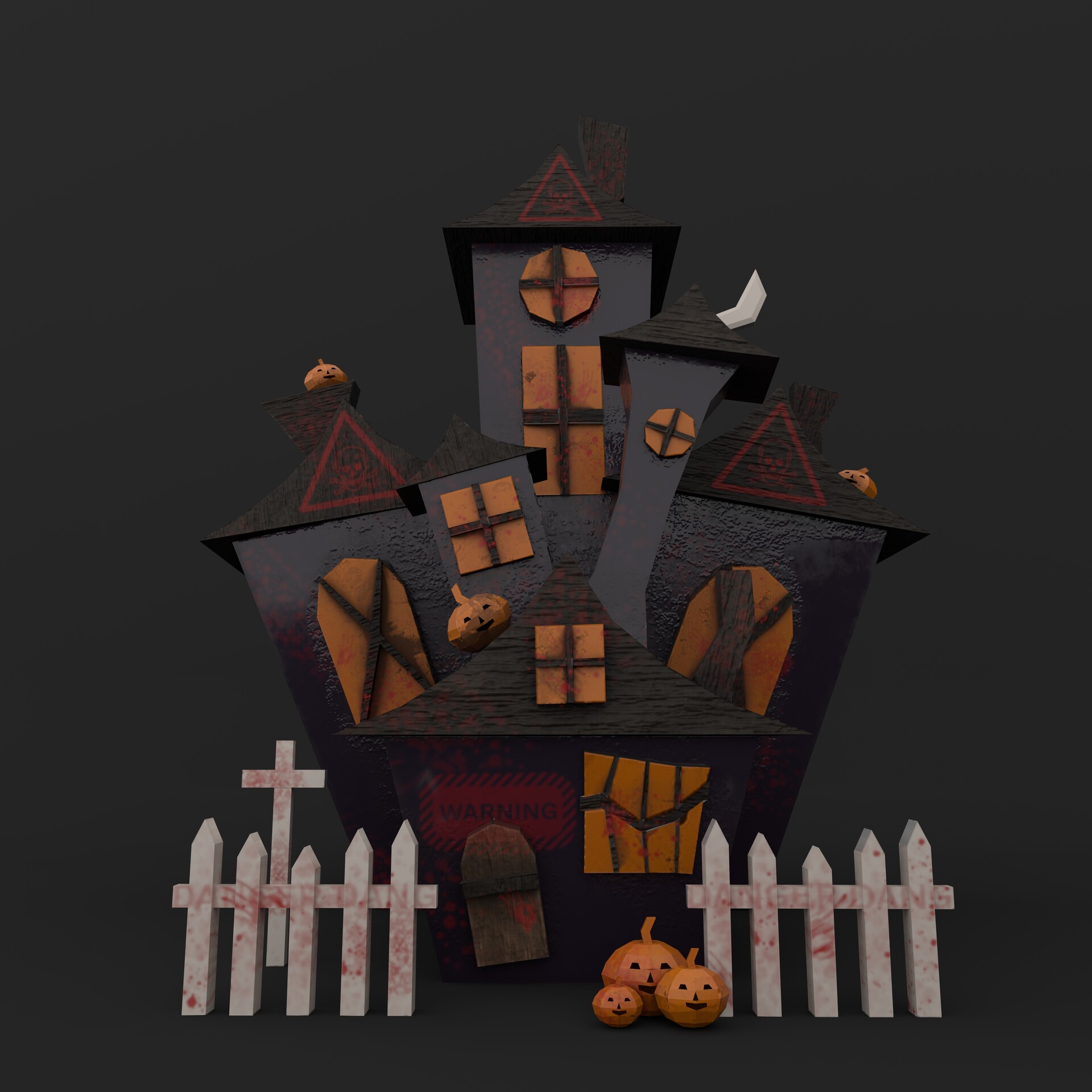 ArtStation - Haunted Halloween House