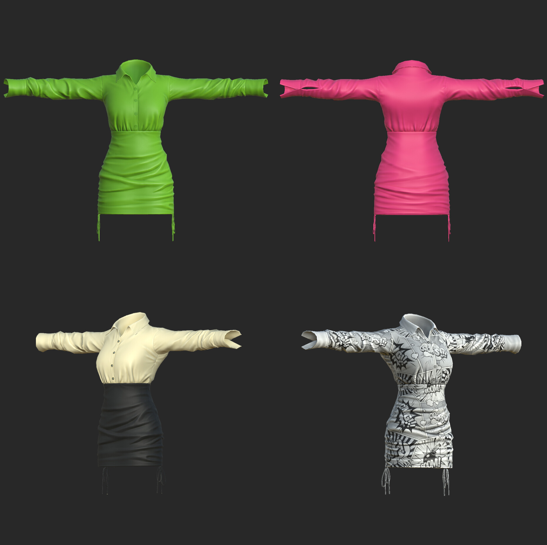 ArtStation - Stylized dress - Frever