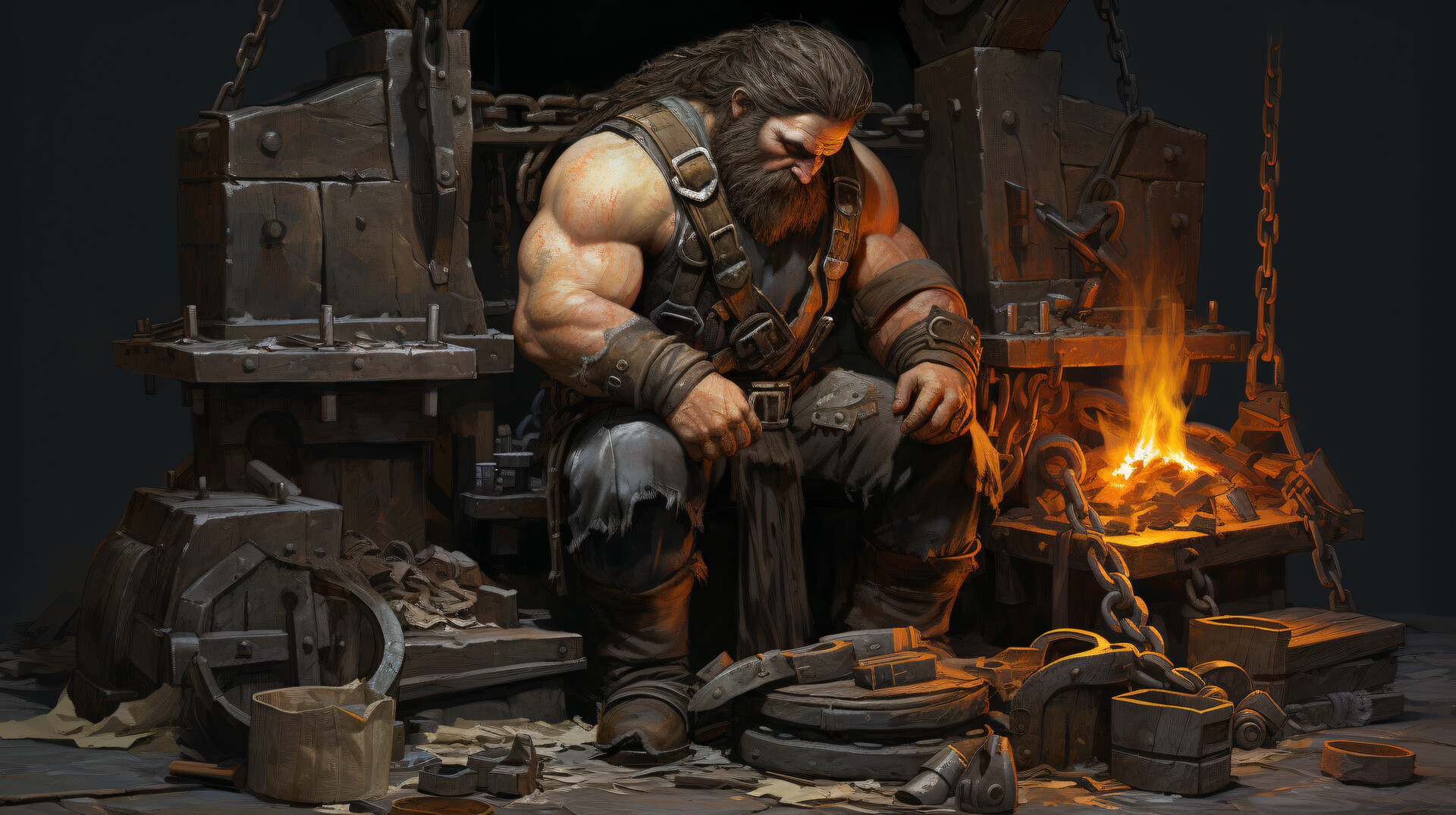 ArtStation - Blacksmith 3D Game Character