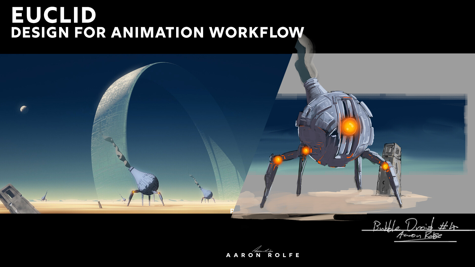 ArtStation - "EUCLID" Creature & Environment design process for animation.