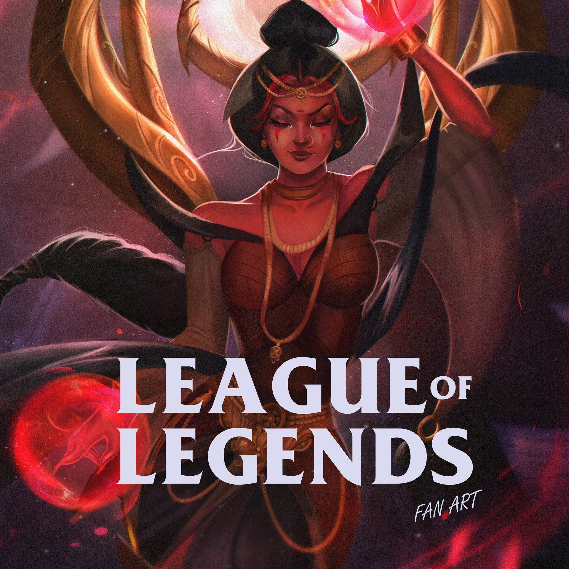 ArtStation - Blood Moon Karma- Splash Art