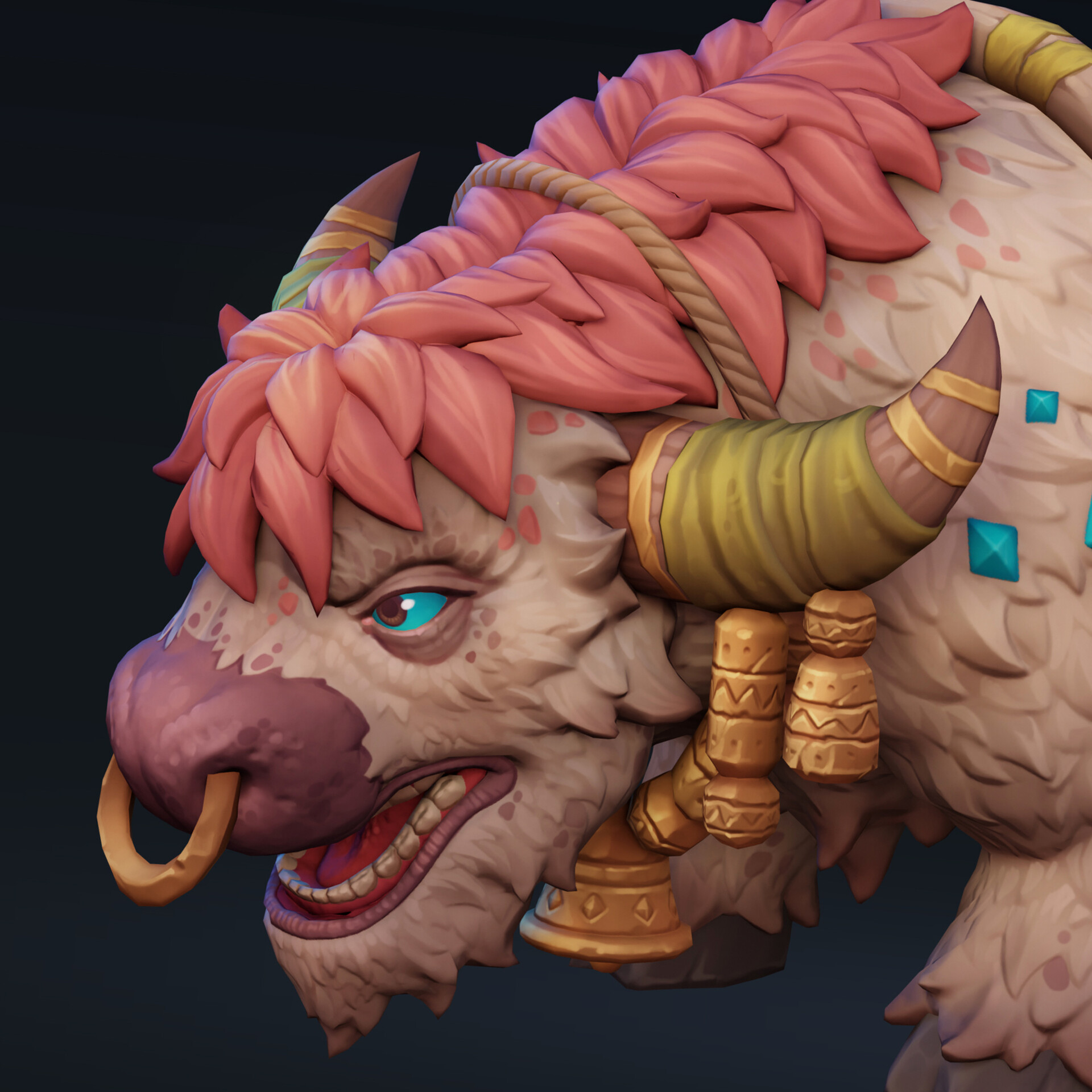 ArtStation - Stylized Bison