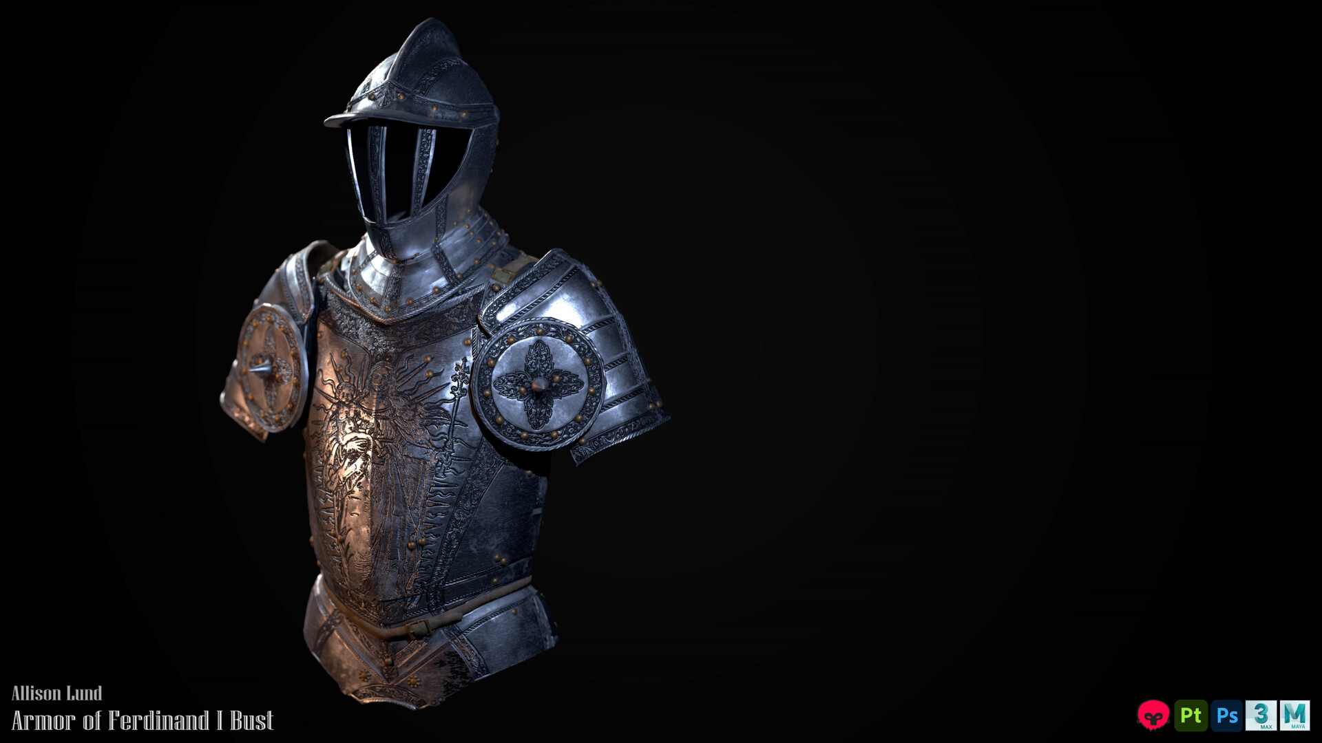 ArtStation - Armor of Ferdinand I Bust