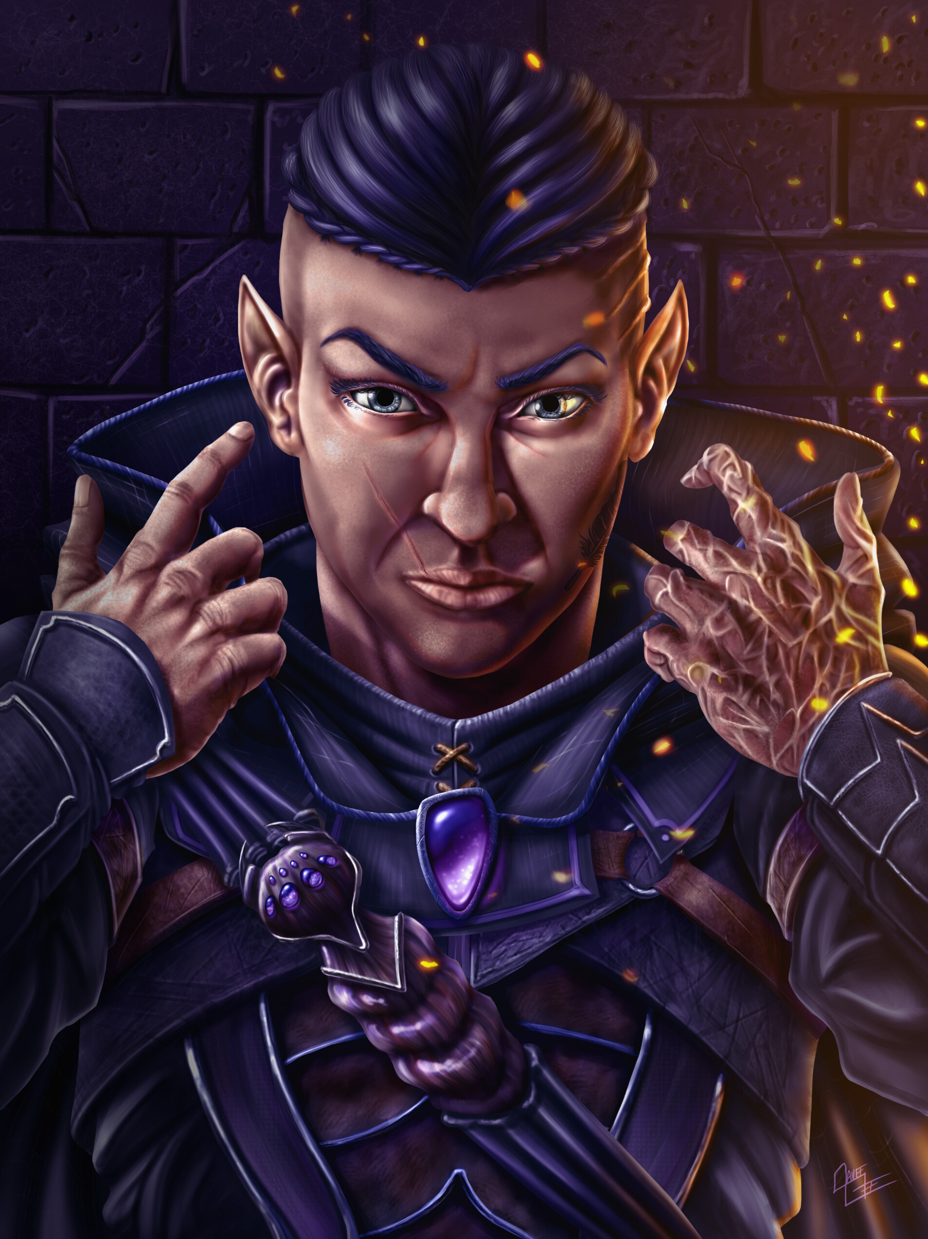 ArtStation - Andraste Portrait 2023 | Photoshop | Cintiq Pro