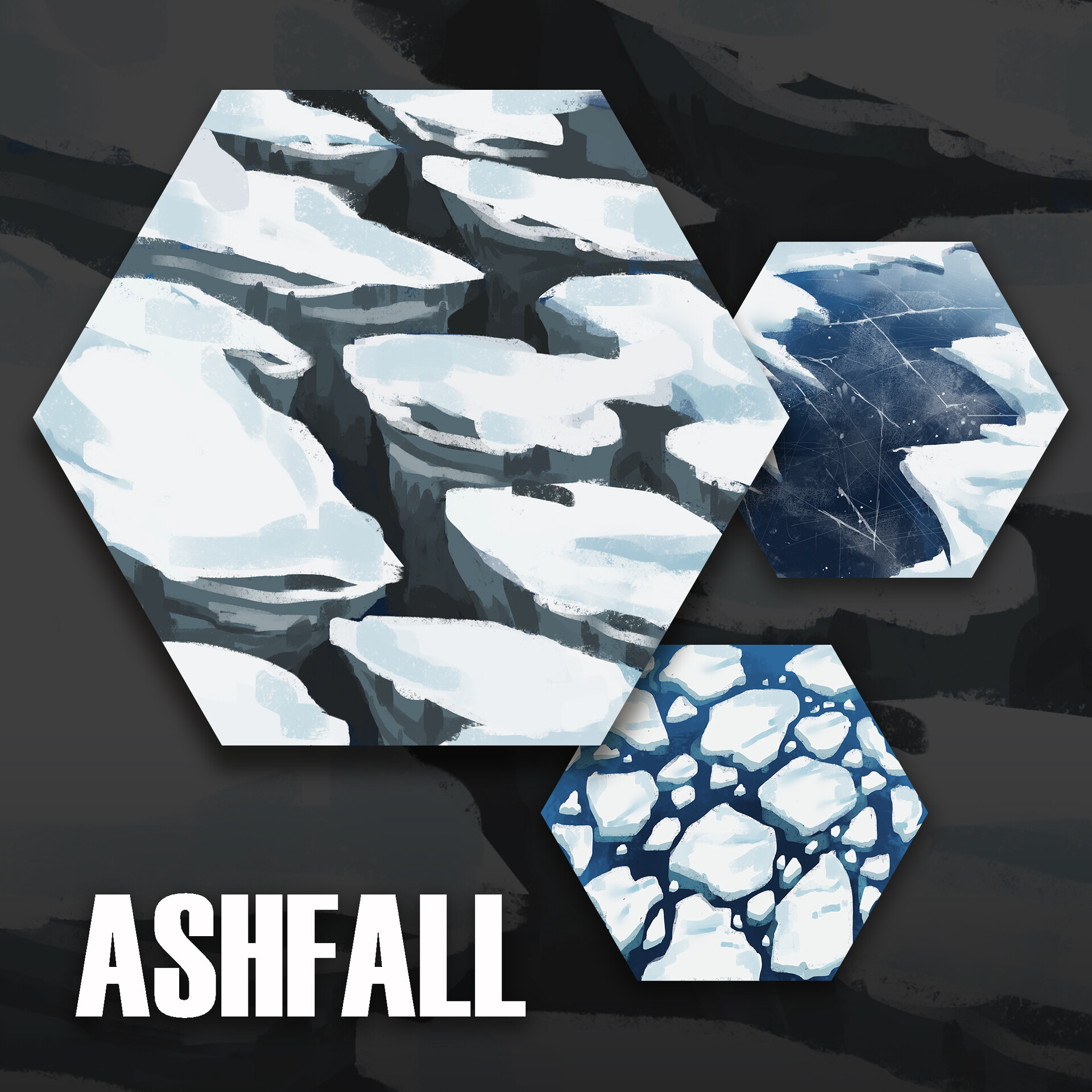 ArtStation - Ice Terrain Tiles - Ashfall