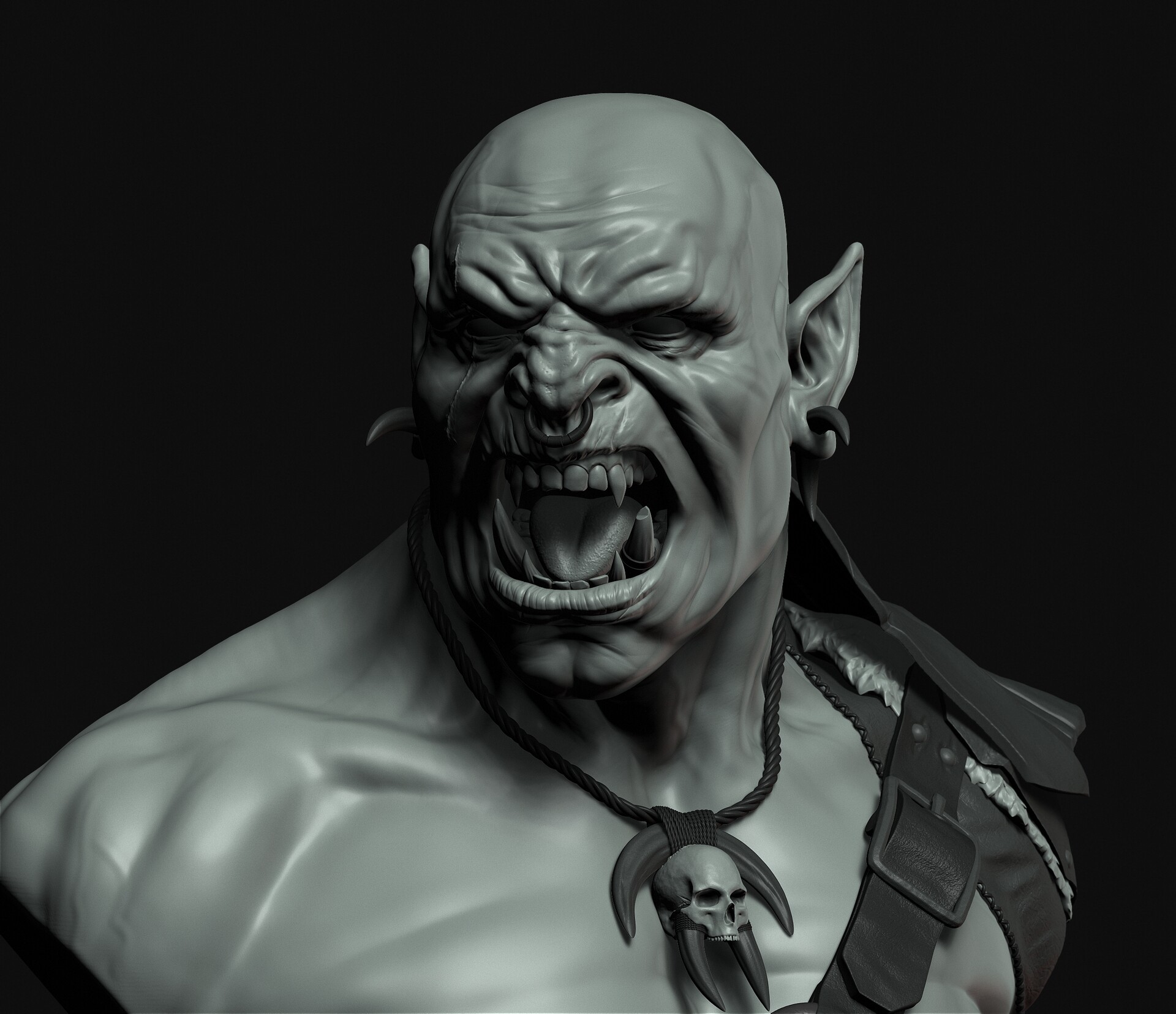 ArtStation - Orc Bust